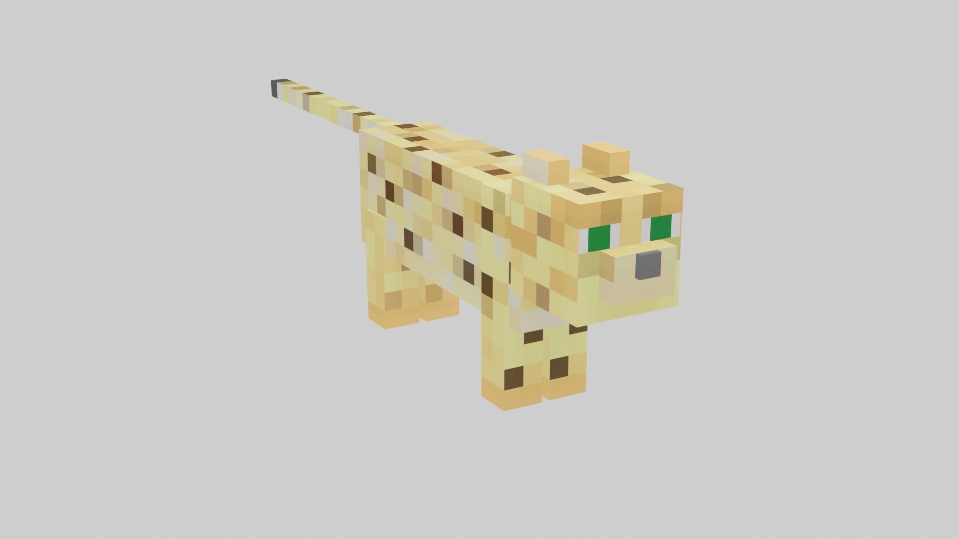 3D model Minecraft Ocelot VR / AR / low-poly | CGTrader