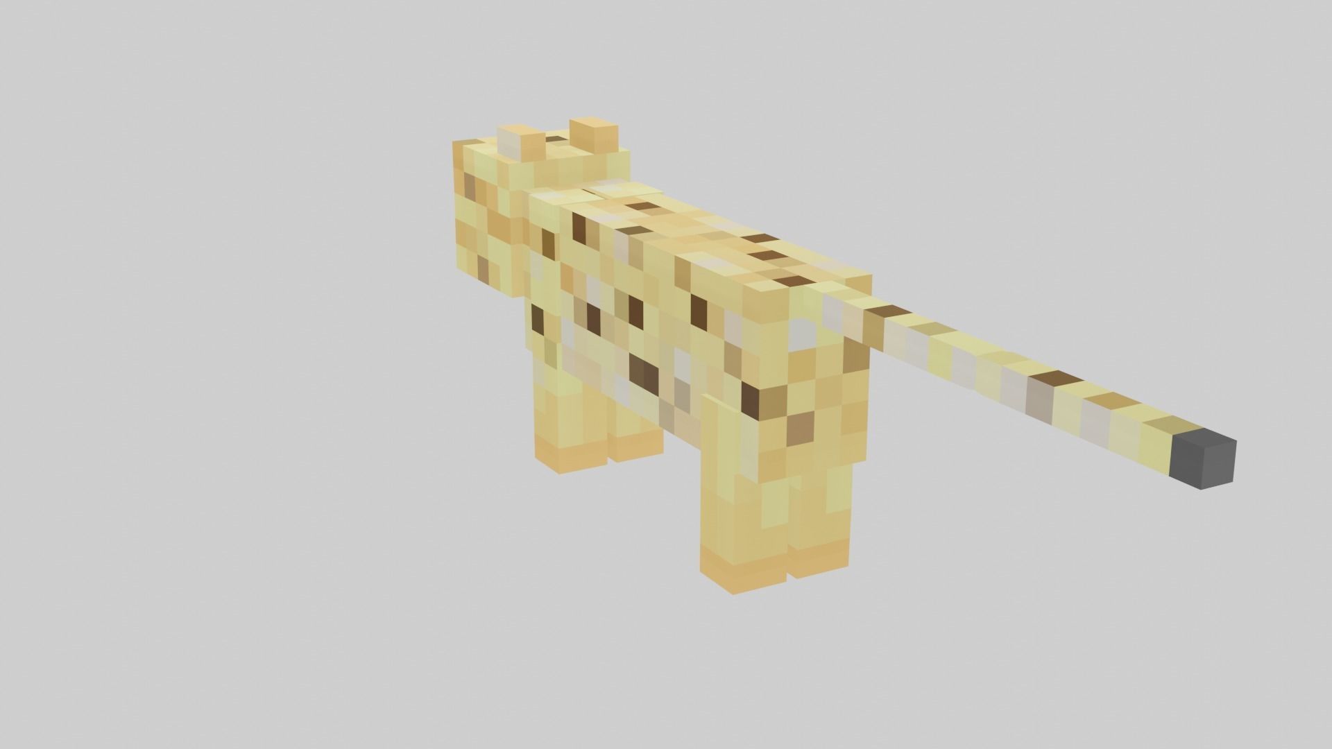 3D model Minecraft Ocelot VR / AR / low-poly | CGTrader