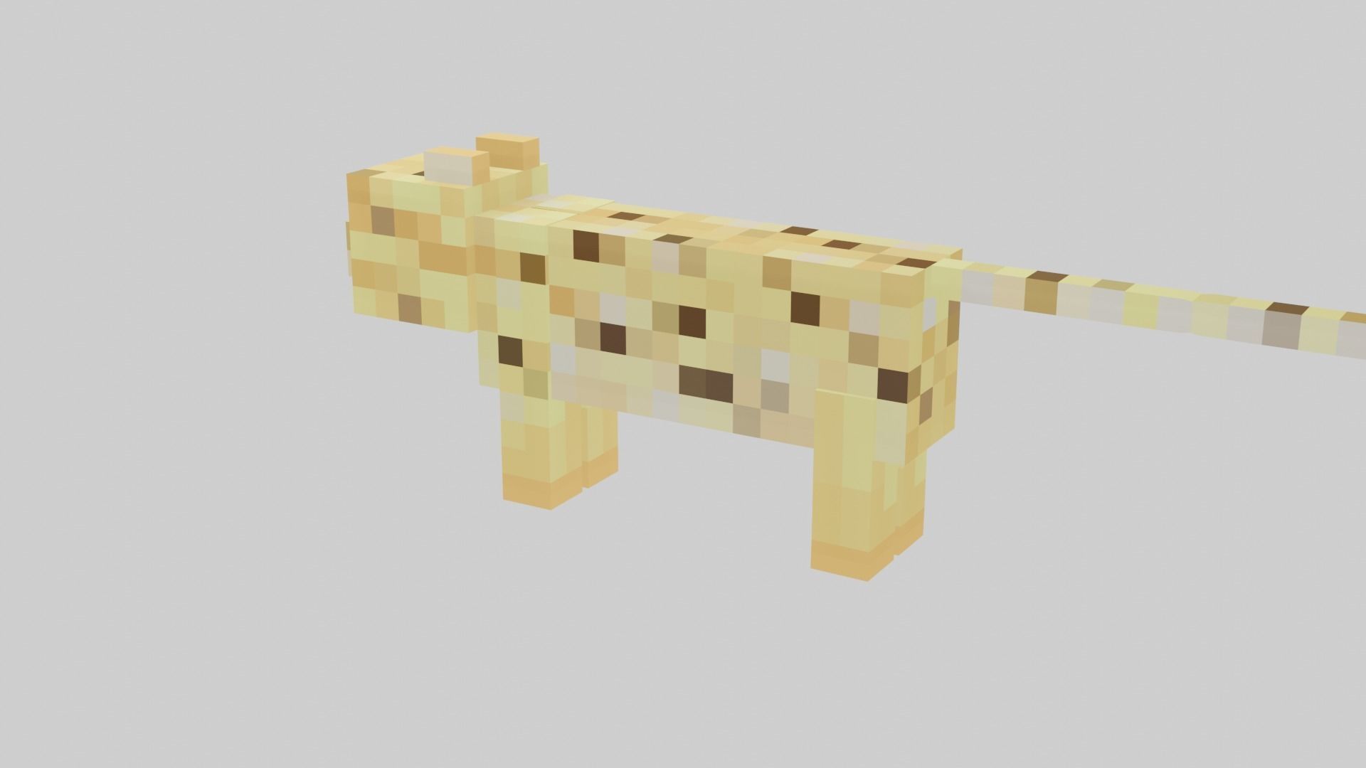 3D model Minecraft Ocelot VR / AR / low-poly | CGTrader