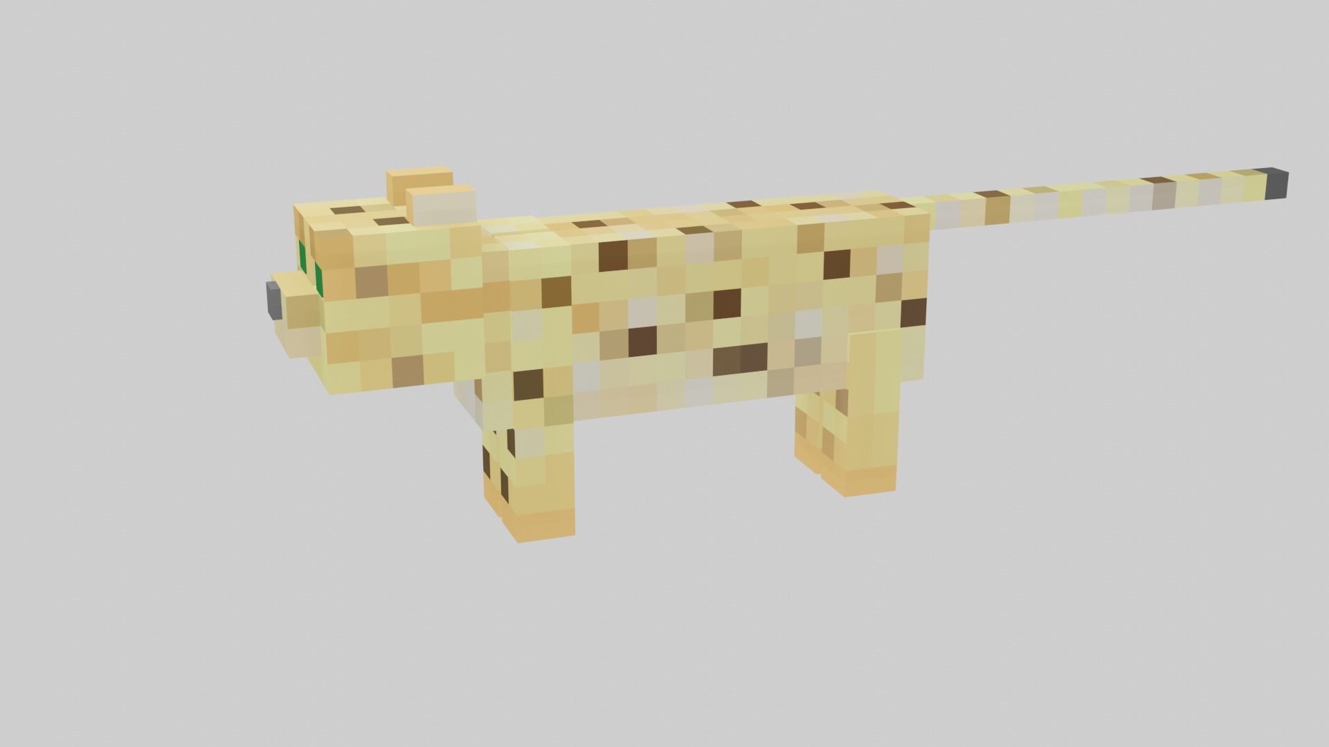 3D model Minecraft Ocelot VR / AR / low-poly | CGTrader