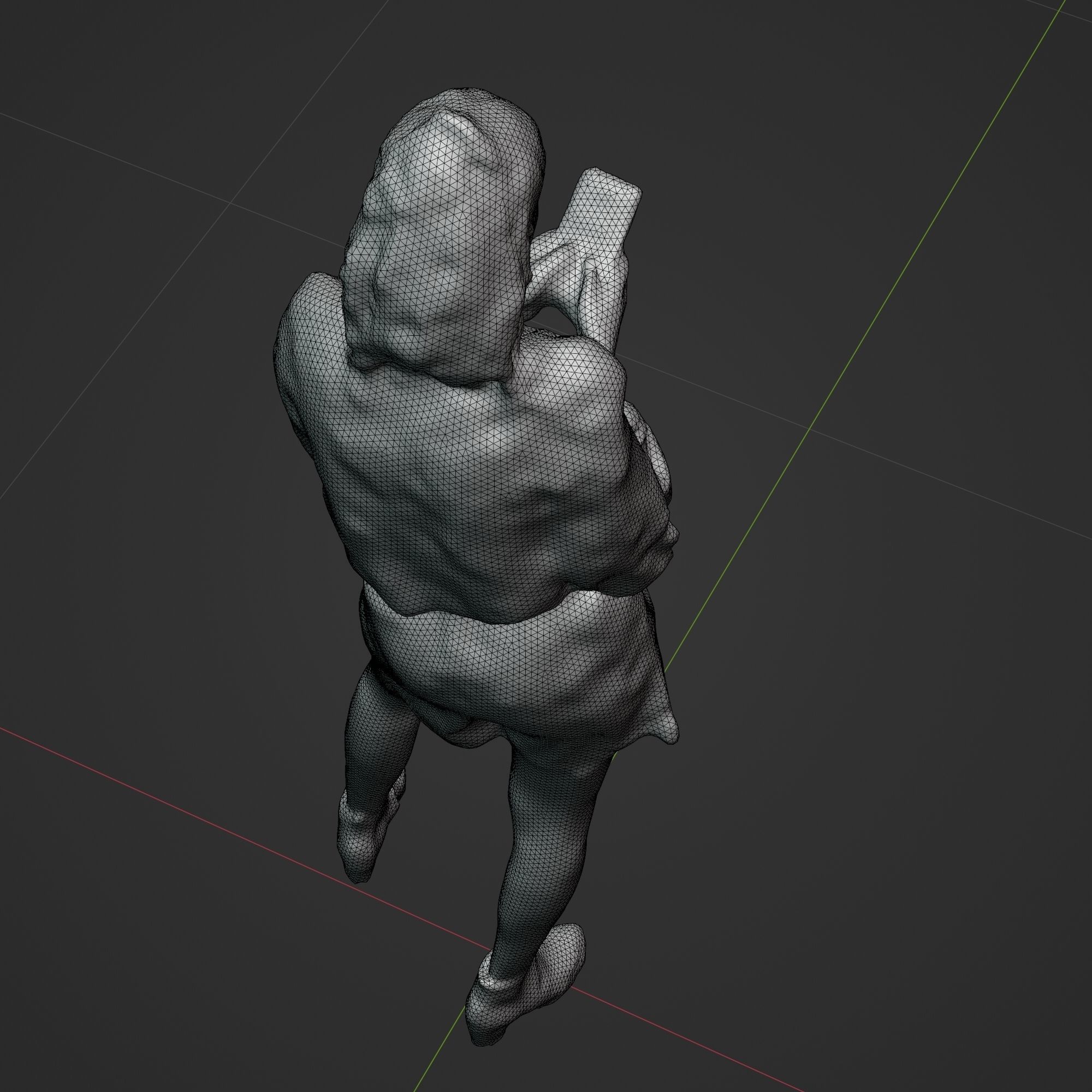 3D model Stylish young happy woman using phone - posed 3d photo scan VR ...