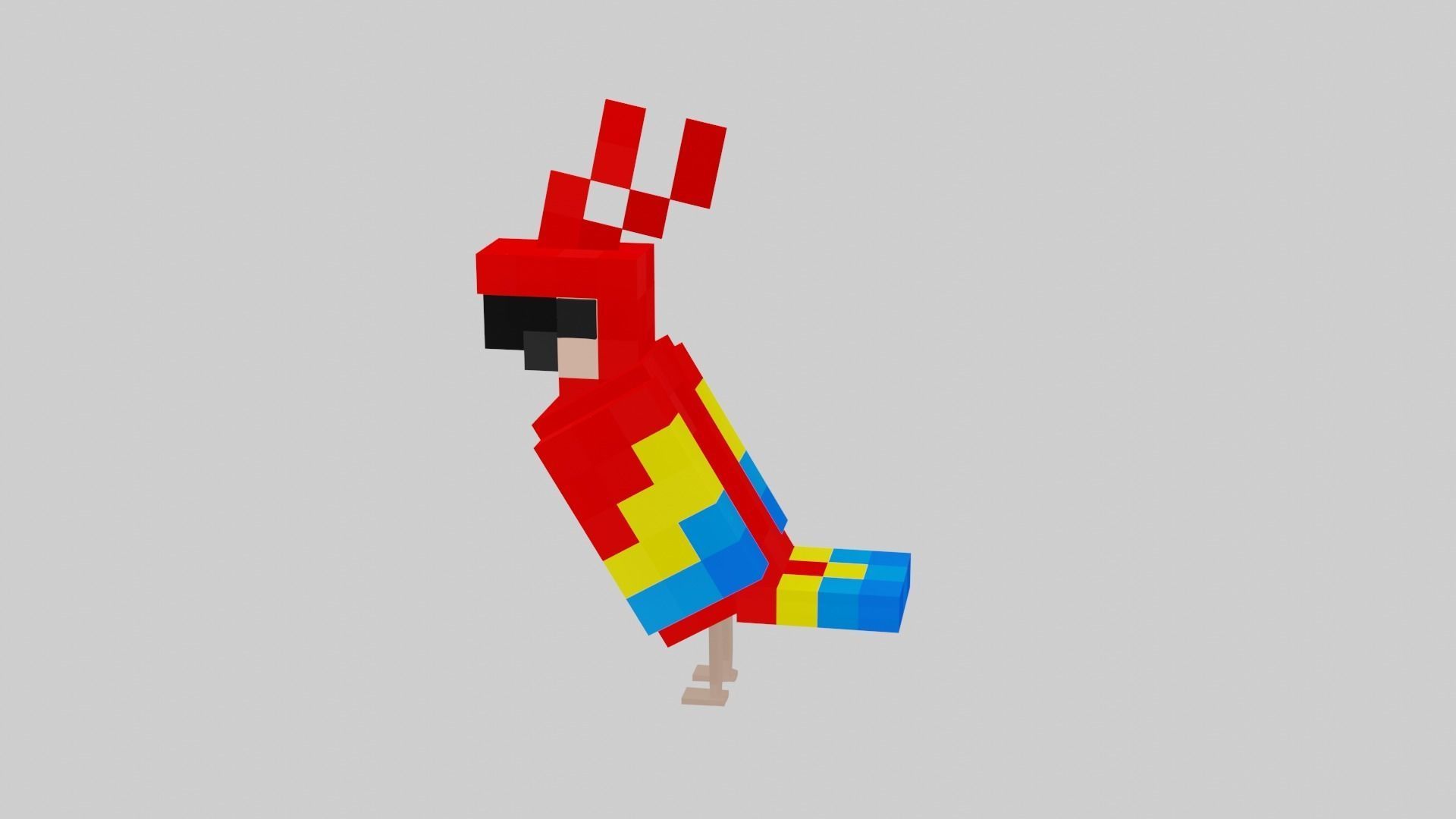 3D model Minecraft Parrot VR / AR / low-poly | CGTrader