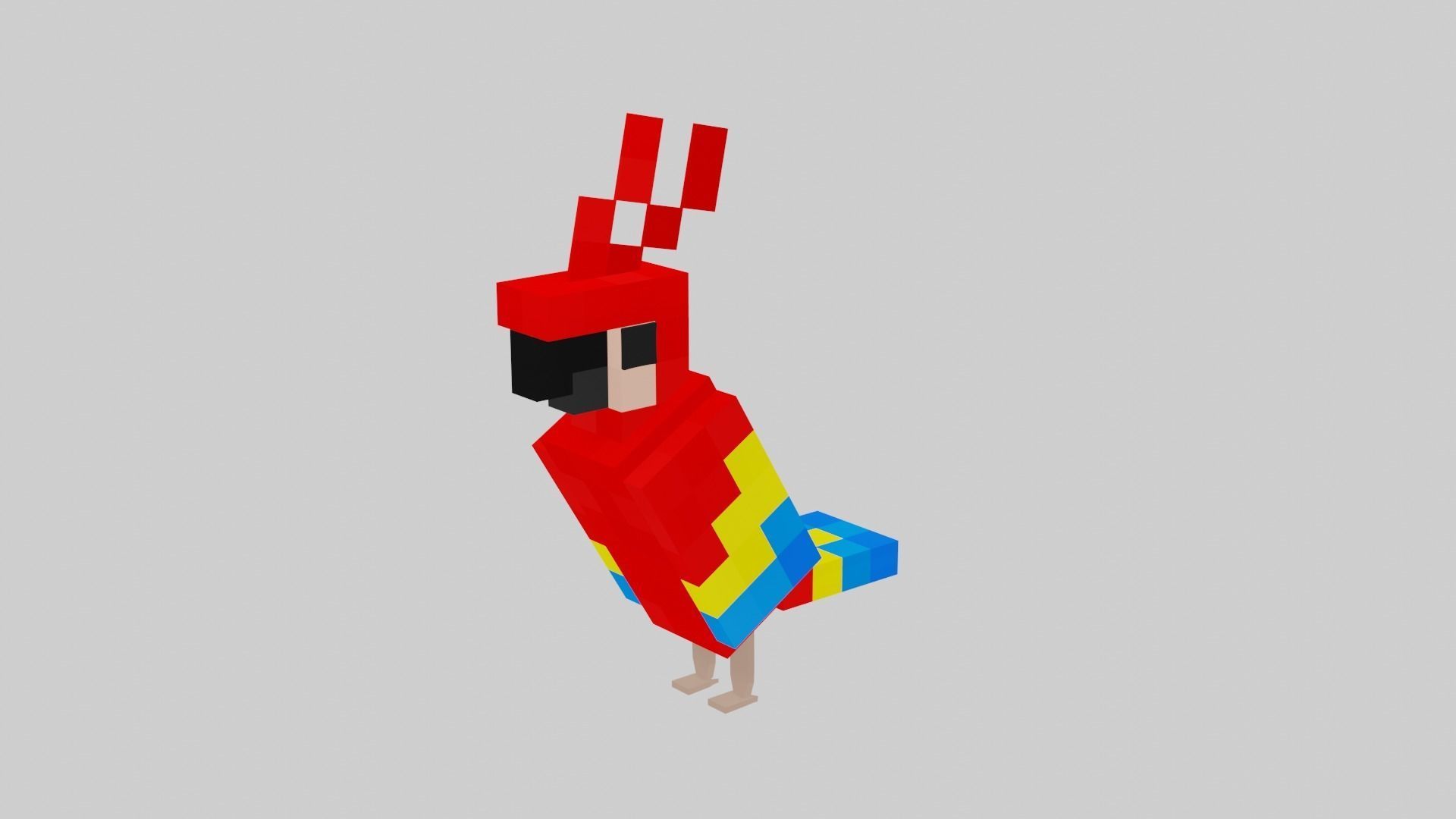 3D model Minecraft Parrot VR / AR / low-poly | CGTrader
