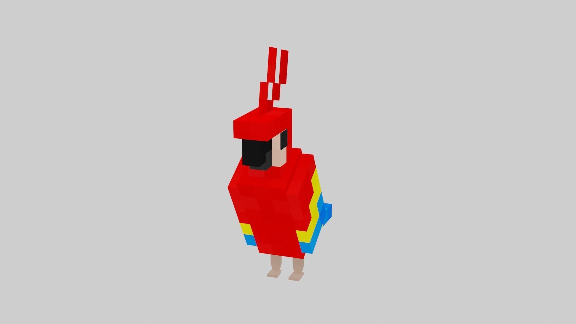 3D model Minecraft Parrot VR / AR / low-poly | CGTrader