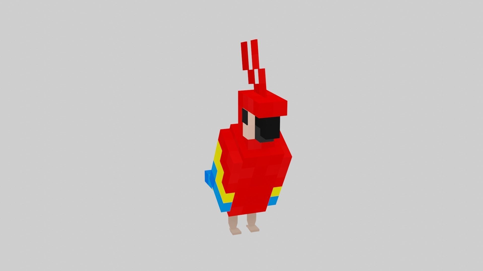 3D model Minecraft Parrot VR / AR / low-poly | CGTrader