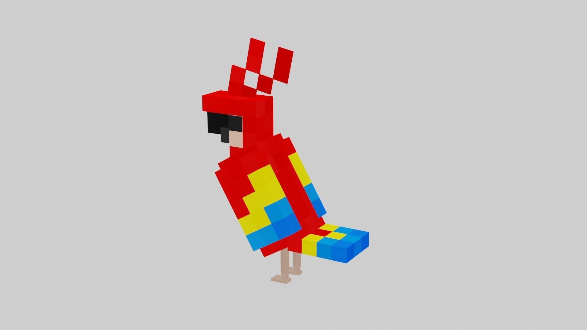 3D model Minecraft Parrot VR / AR / low-poly | CGTrader