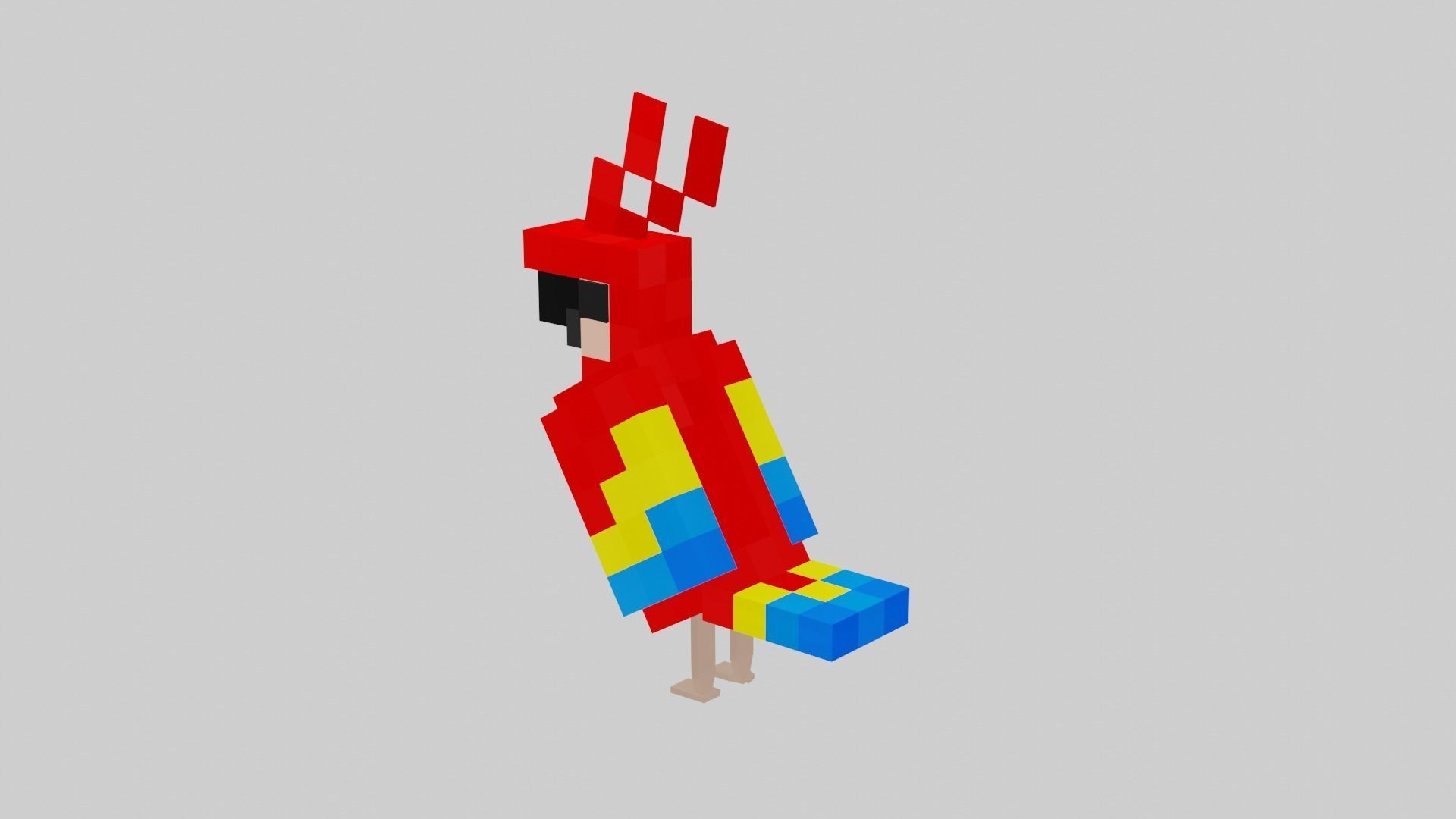 3D model Minecraft Parrot VR / AR / low-poly | CGTrader