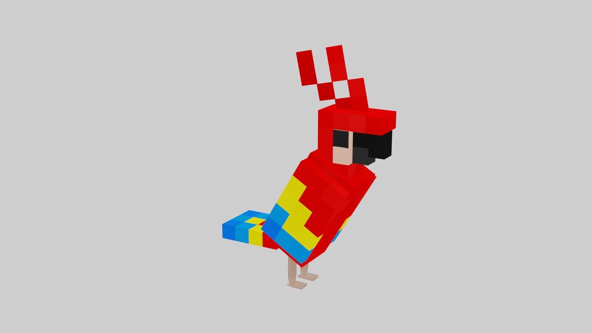 3D model Minecraft Parrot VR / AR / low-poly | CGTrader