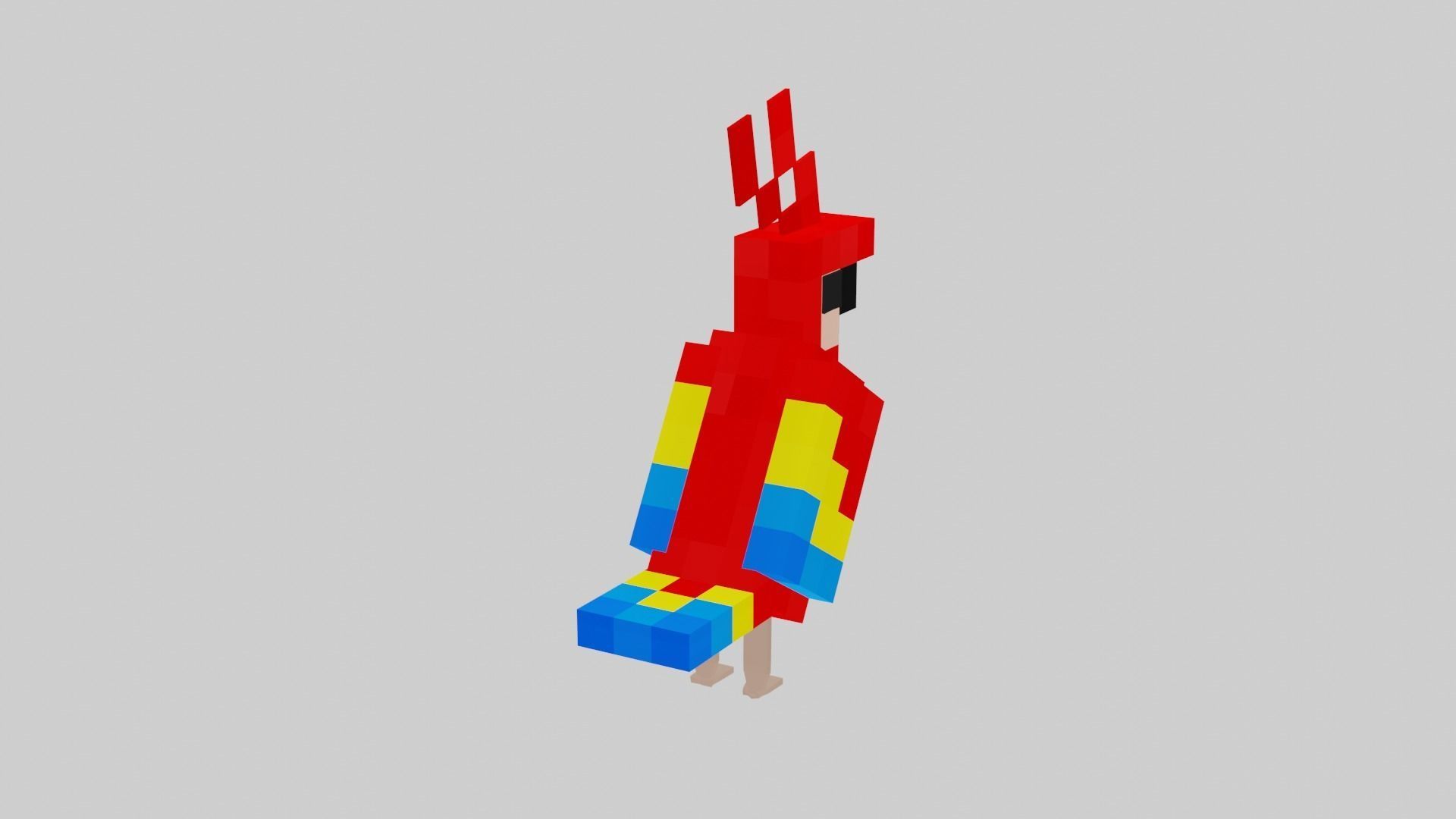 3D model Minecraft Parrot VR / AR / low-poly | CGTrader