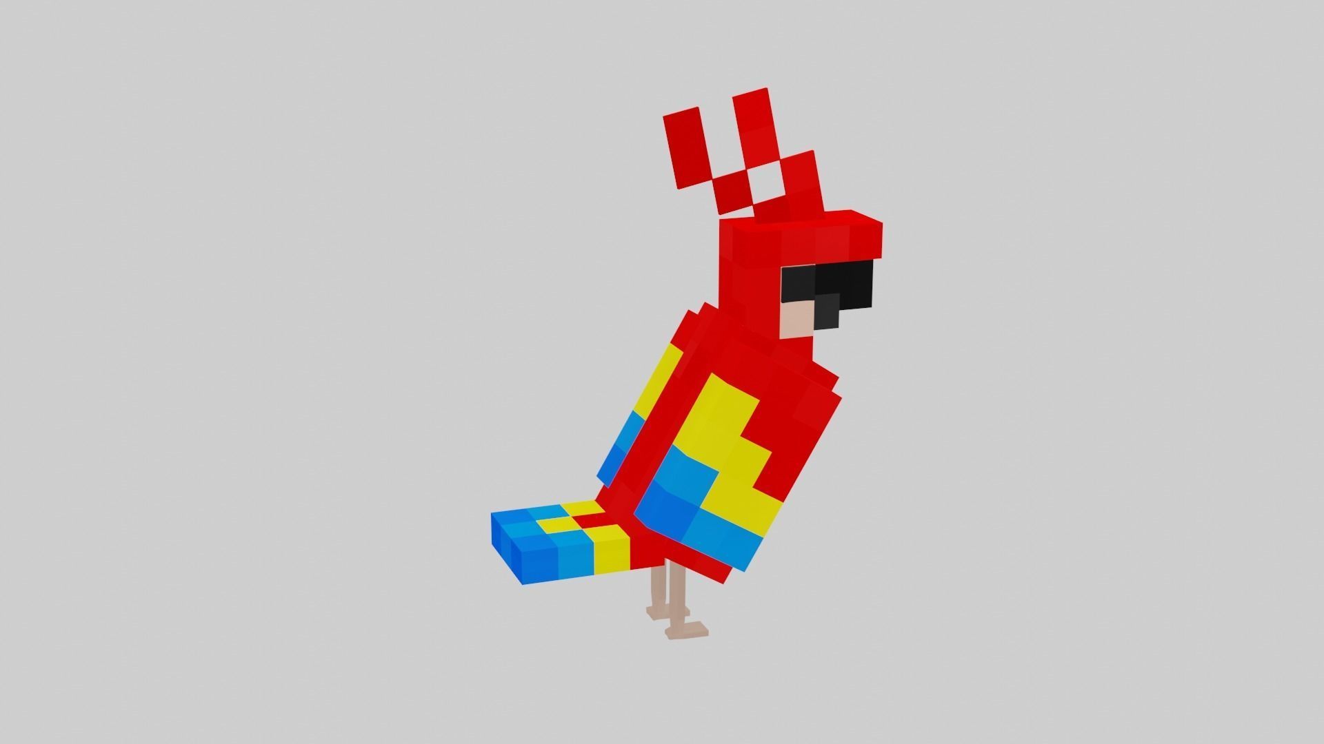 3D model Minecraft Parrot VR / AR / low-poly | CGTrader