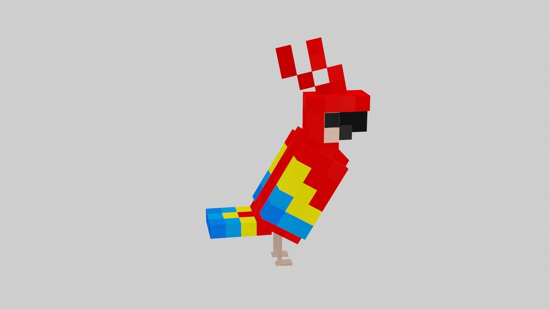 3D model Minecraft Parrot VR / AR / low-poly | CGTrader