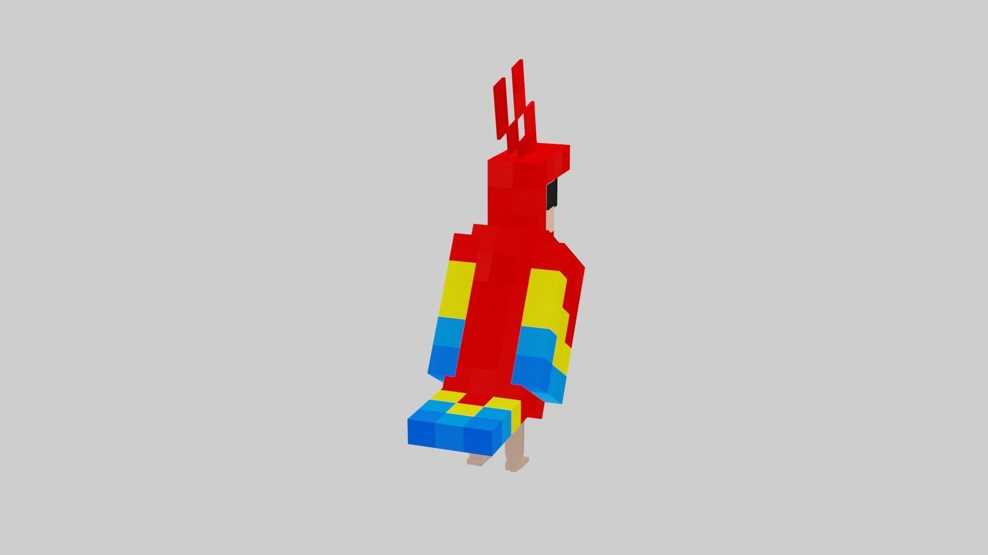 3D model Minecraft Parrot VR / AR / low-poly | CGTrader
