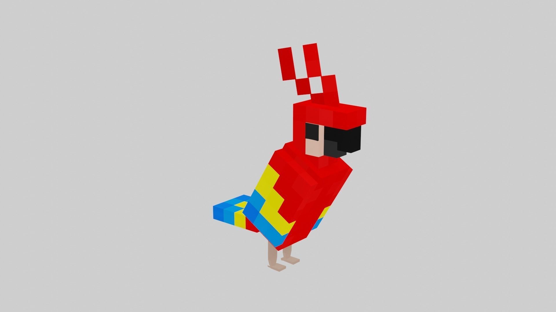 3D model Minecraft Parrot VR / AR / low-poly | CGTrader