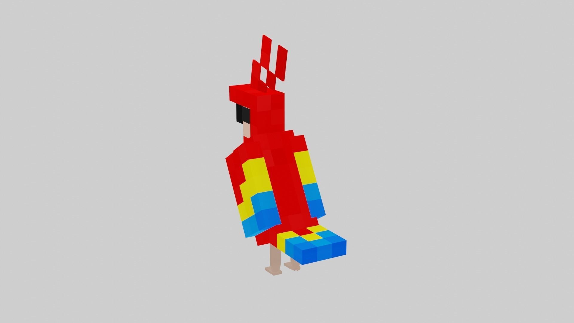 3D model Minecraft Parrot VR / AR / low-poly | CGTrader
