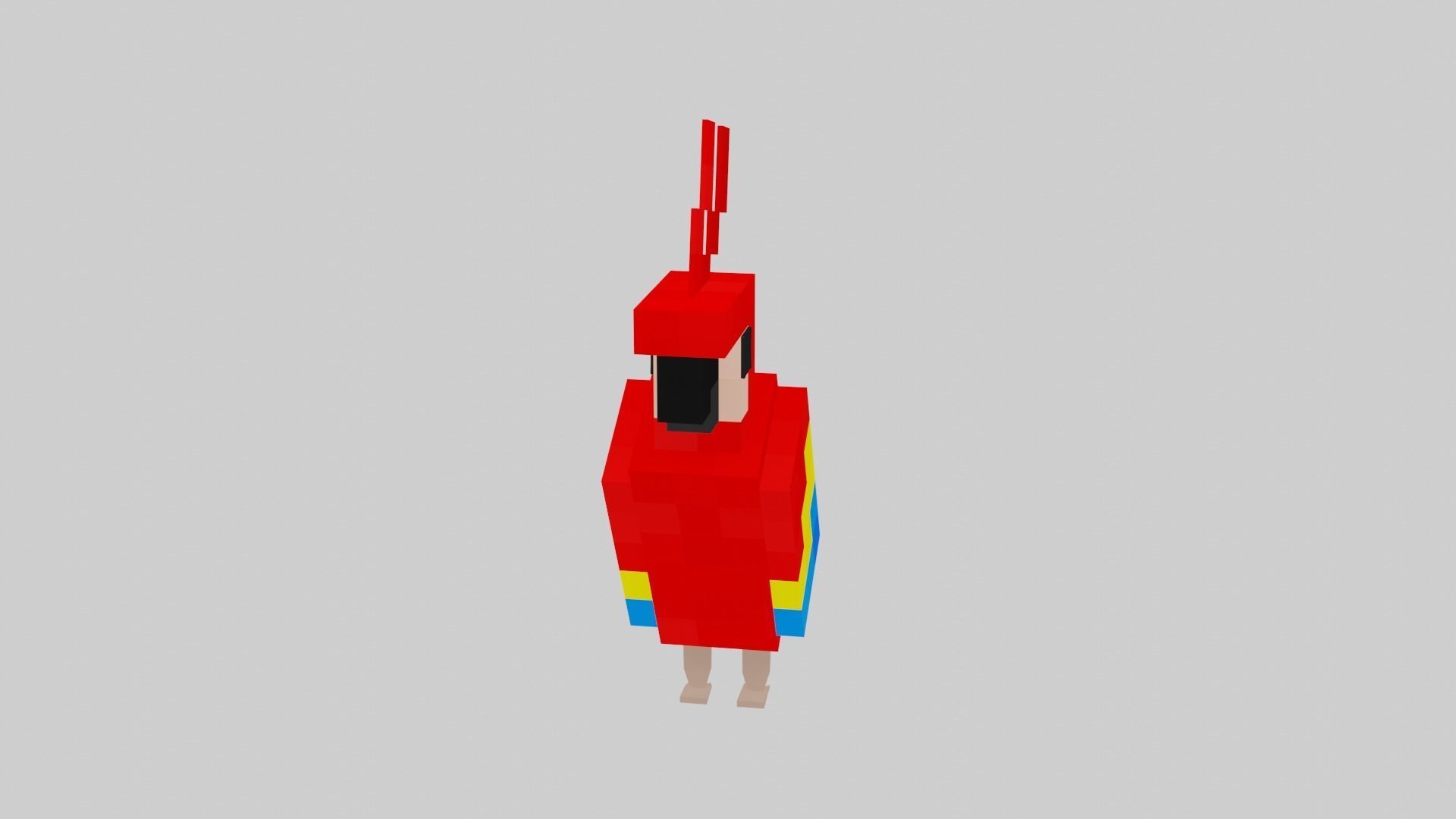 3D model Minecraft Parrot VR / AR / low-poly | CGTrader