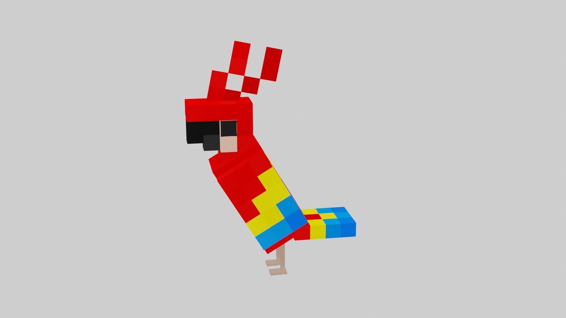 3D model Minecraft Parrot VR / AR / low-poly | CGTrader