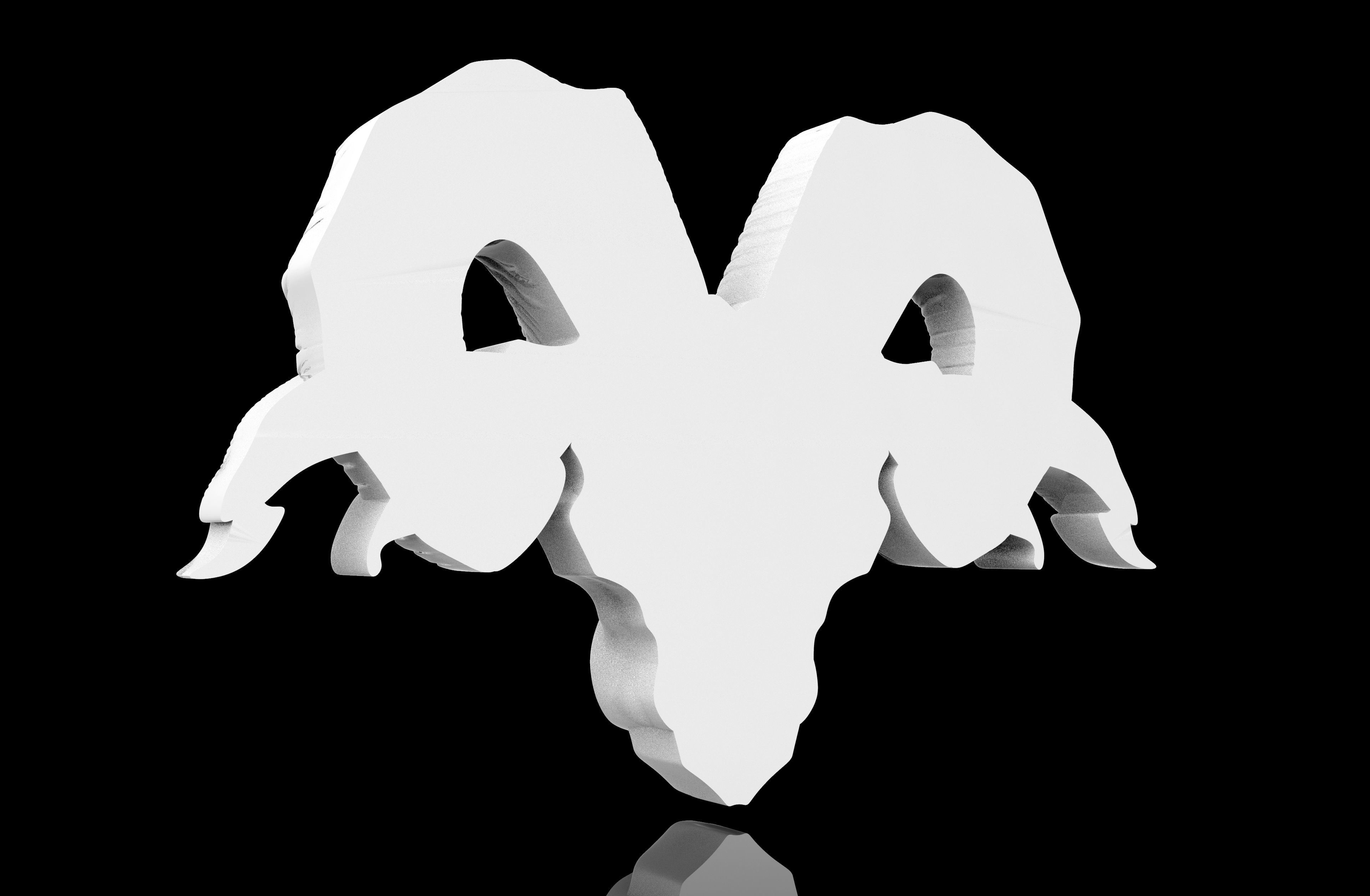 Demon goat 3D model 3D printable | CGTrader