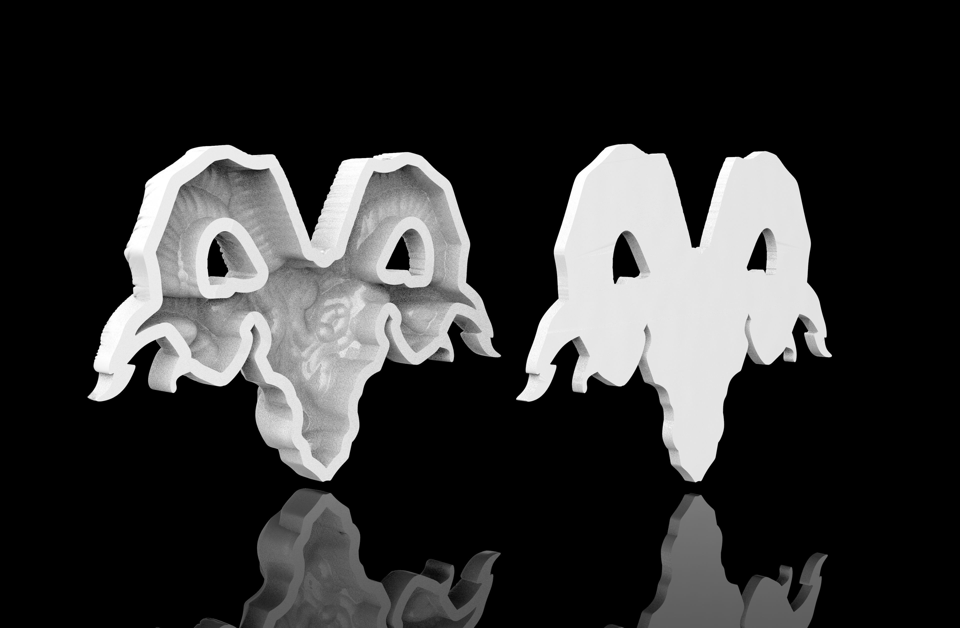 Demon goat 3D model 3D printable | CGTrader