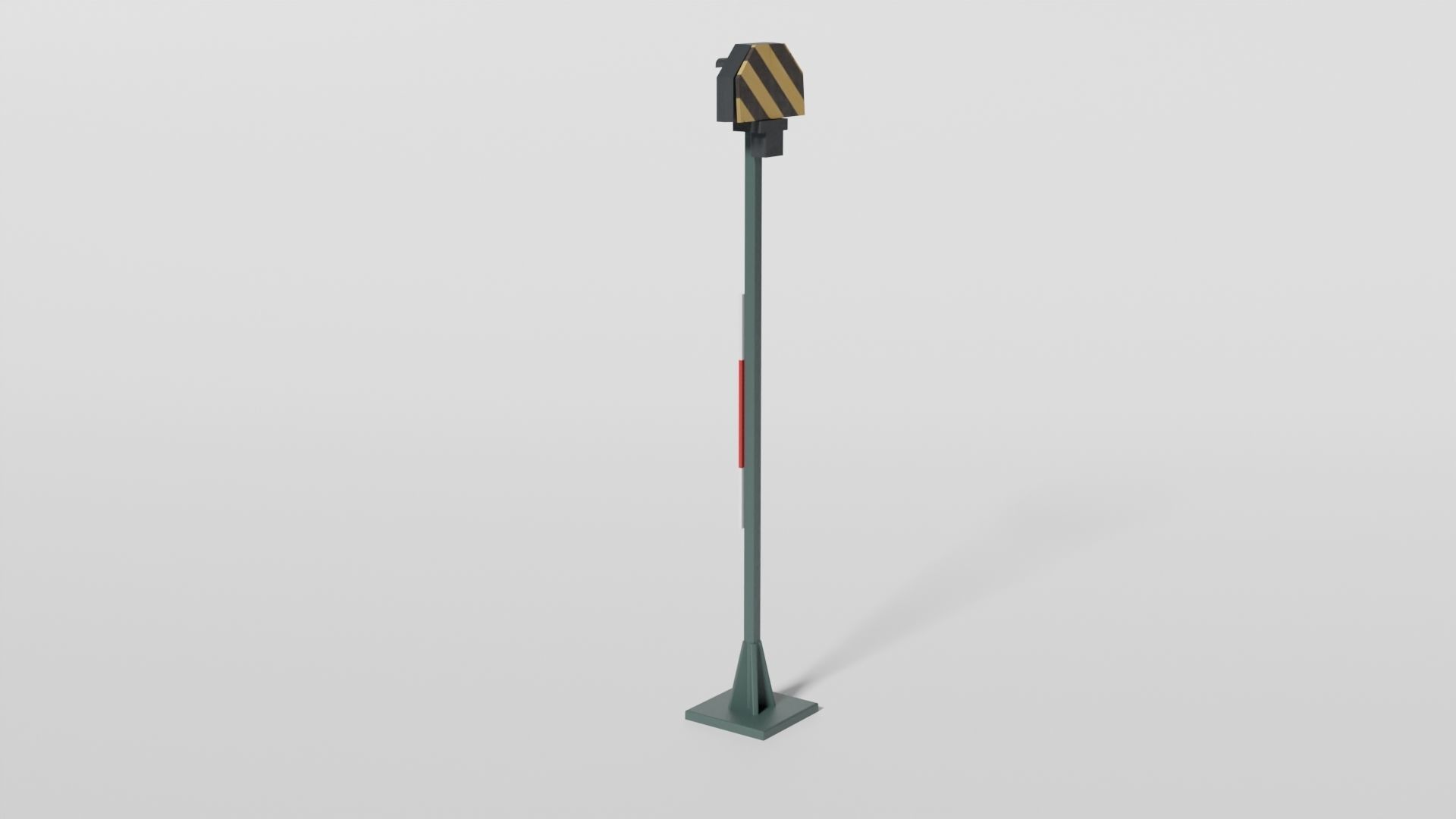 3D model Track-closed light signal VR / AR / low-poly | CGTrader