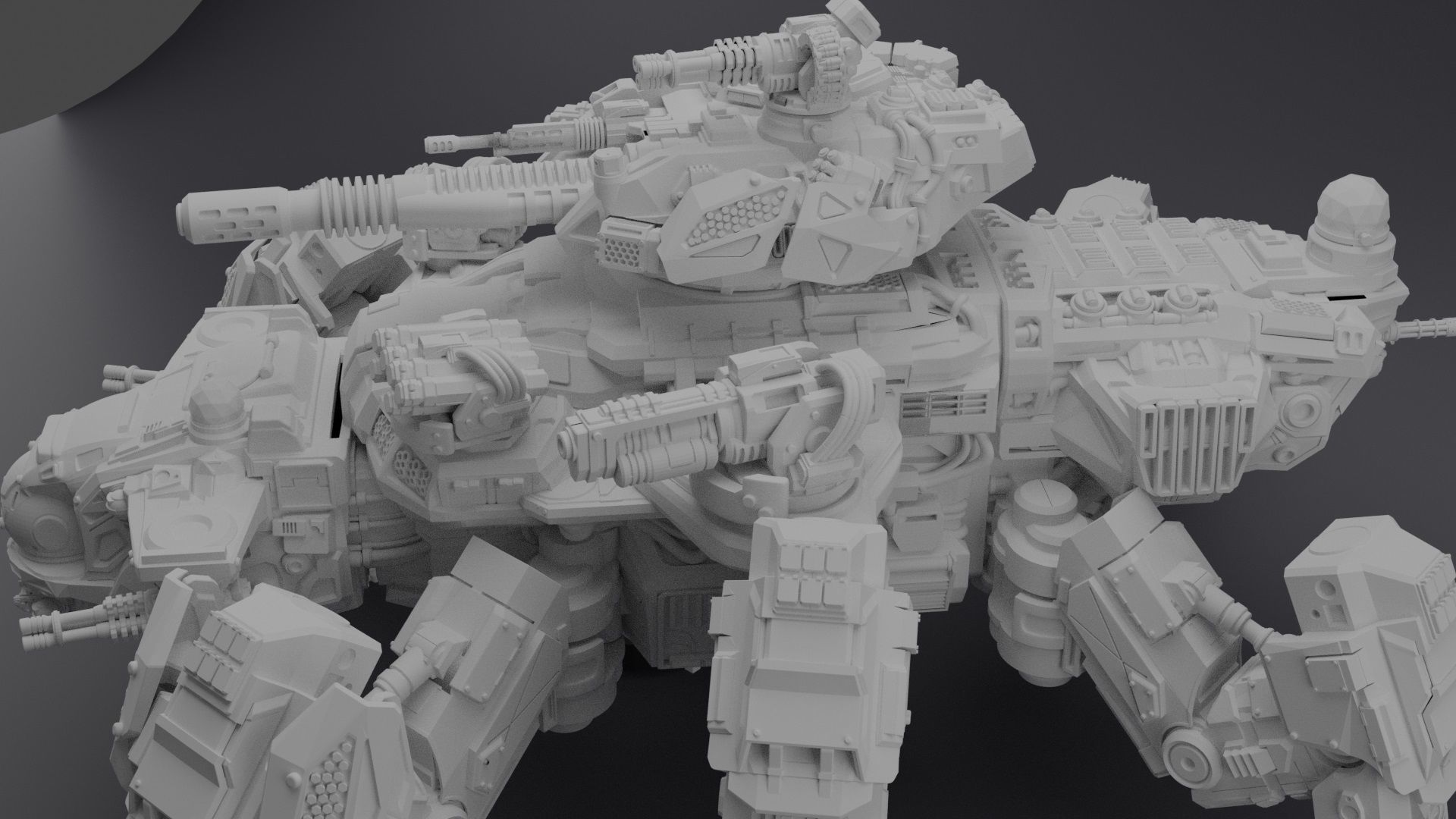 Inyathi Spider Tank 3D model 3D printable | CGTrader