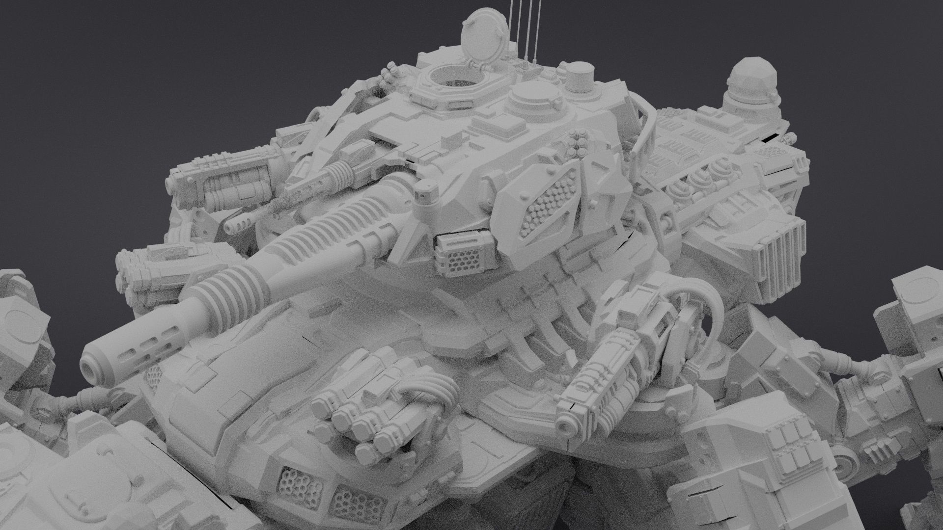 Inyathi Spider Tank 3D model 3D printable | CGTrader