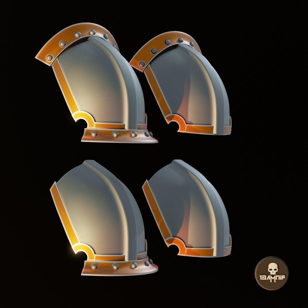 Custom Mandalorian Shoulder armor 3D model 3D printable | CGTrader