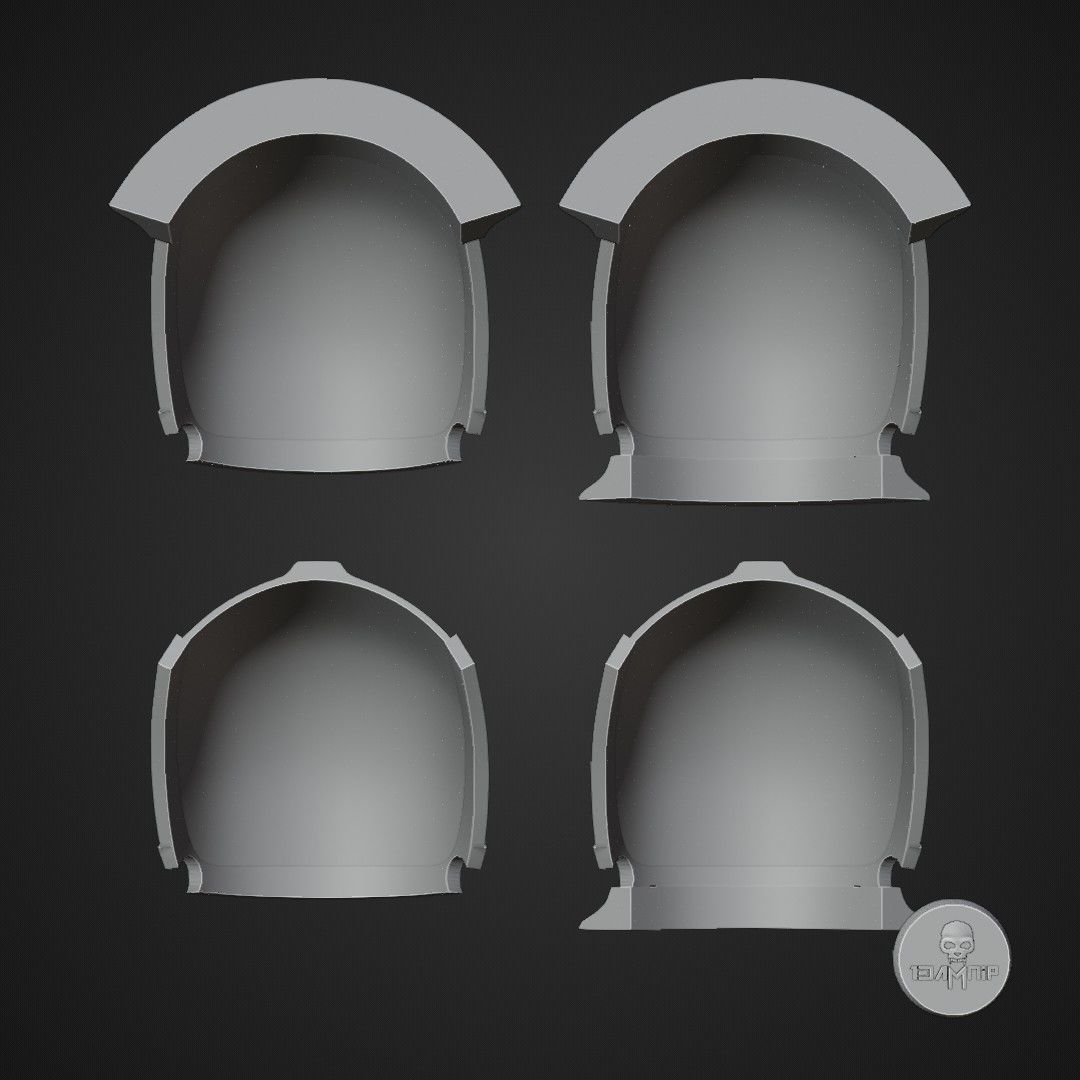 Custom Mandalorian Shoulder armor 3D model 3D printable | CGTrader