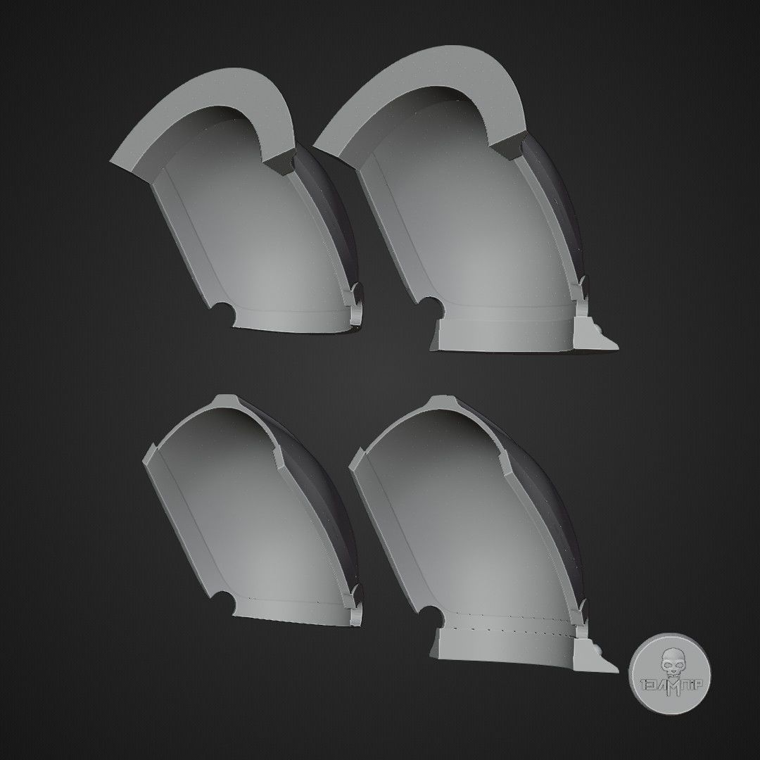 Custom Mandalorian Shoulder armor 3D model 3D printable | CGTrader