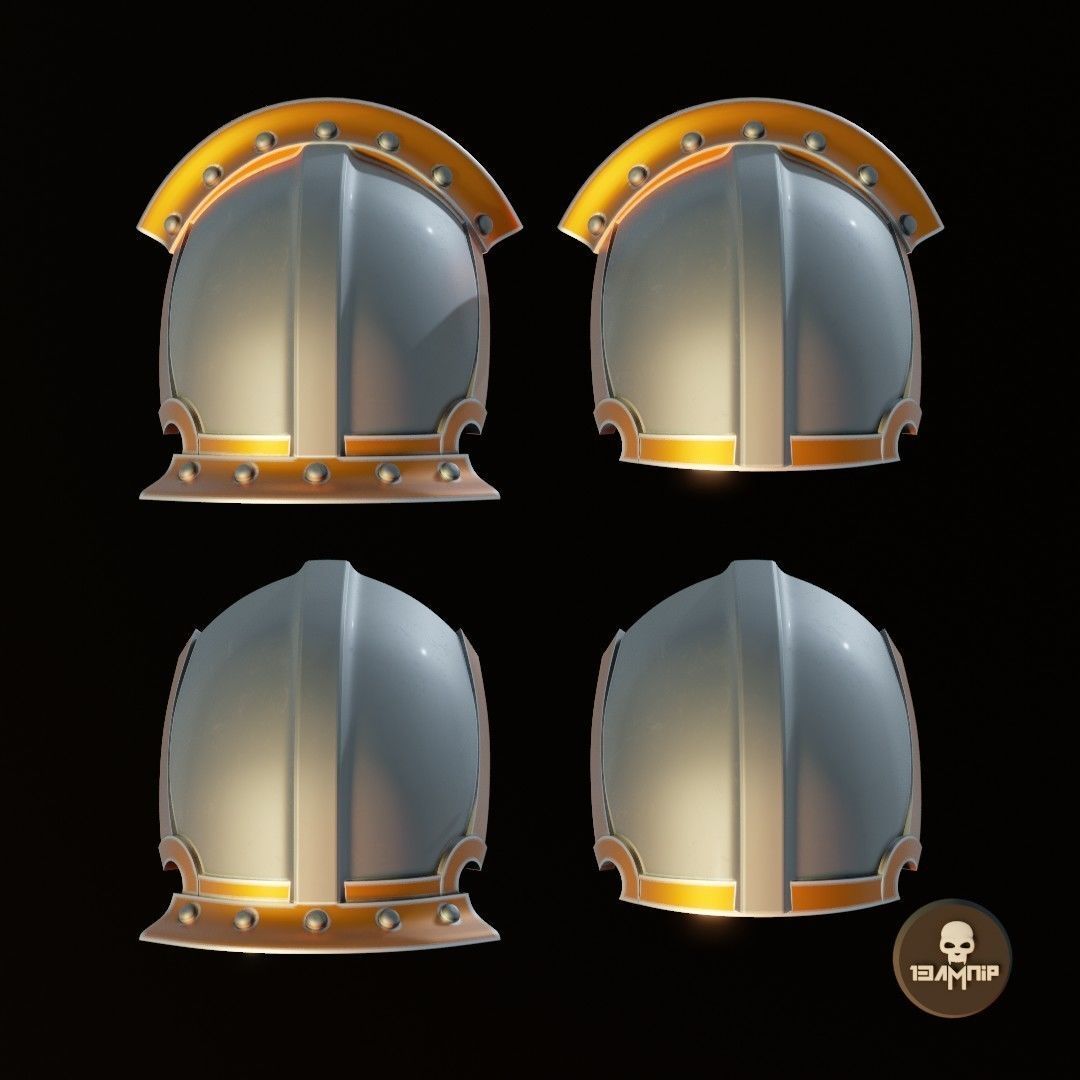 Custom Mandalorian Shoulder armor 3D model 3D printable | CGTrader