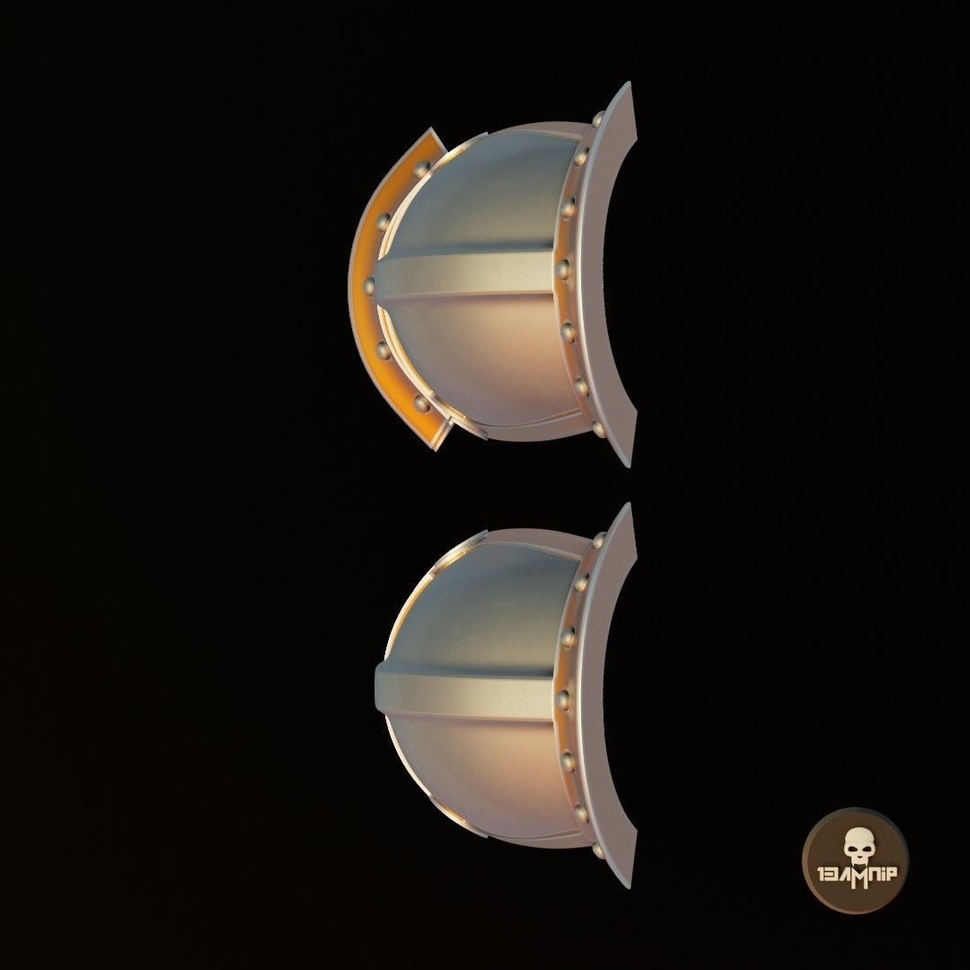 Custom Mandalorian Shoulder armor 3D model 3D printable | CGTrader