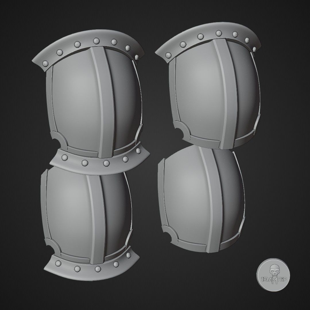 Custom Mandalorian Shoulder armor 3D model 3D printable | CGTrader