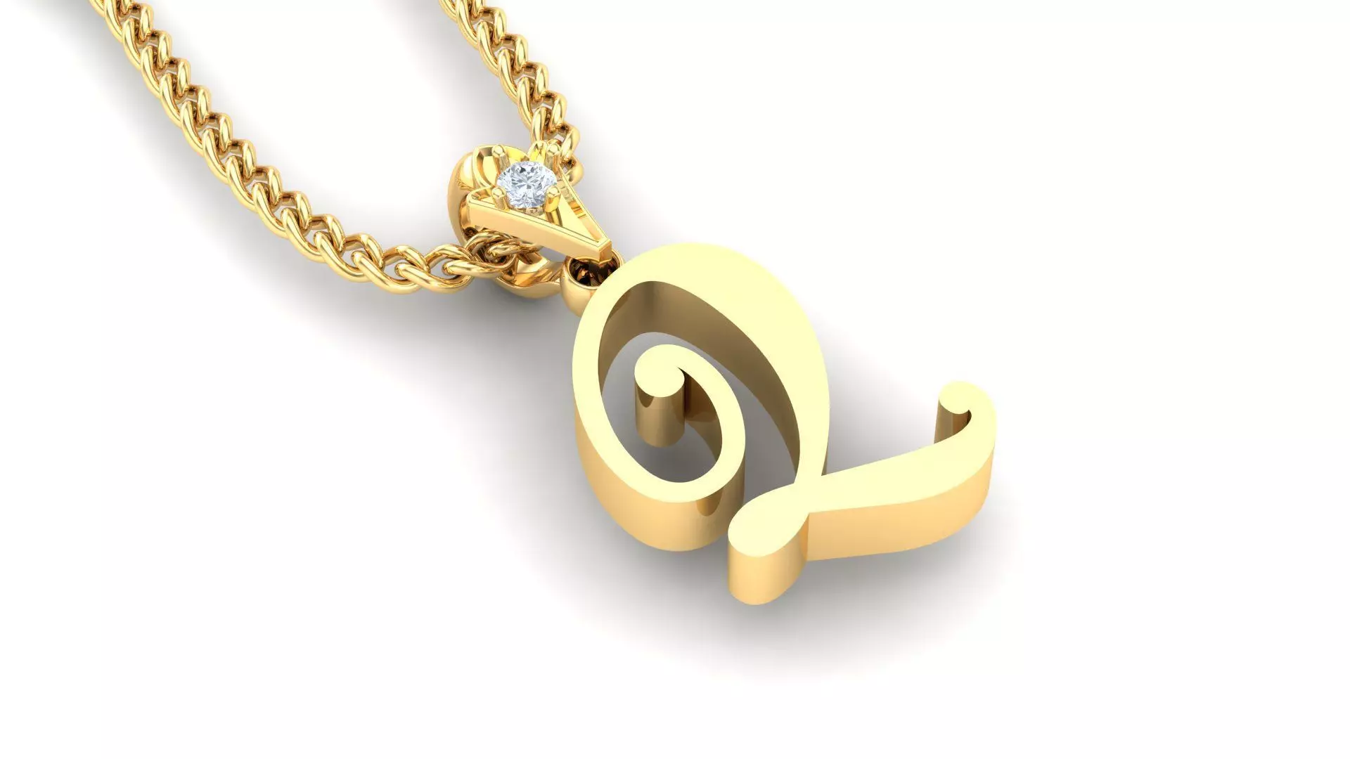 Alphabet Version 3 Letter Q 3D model 3D printable | CGTrader