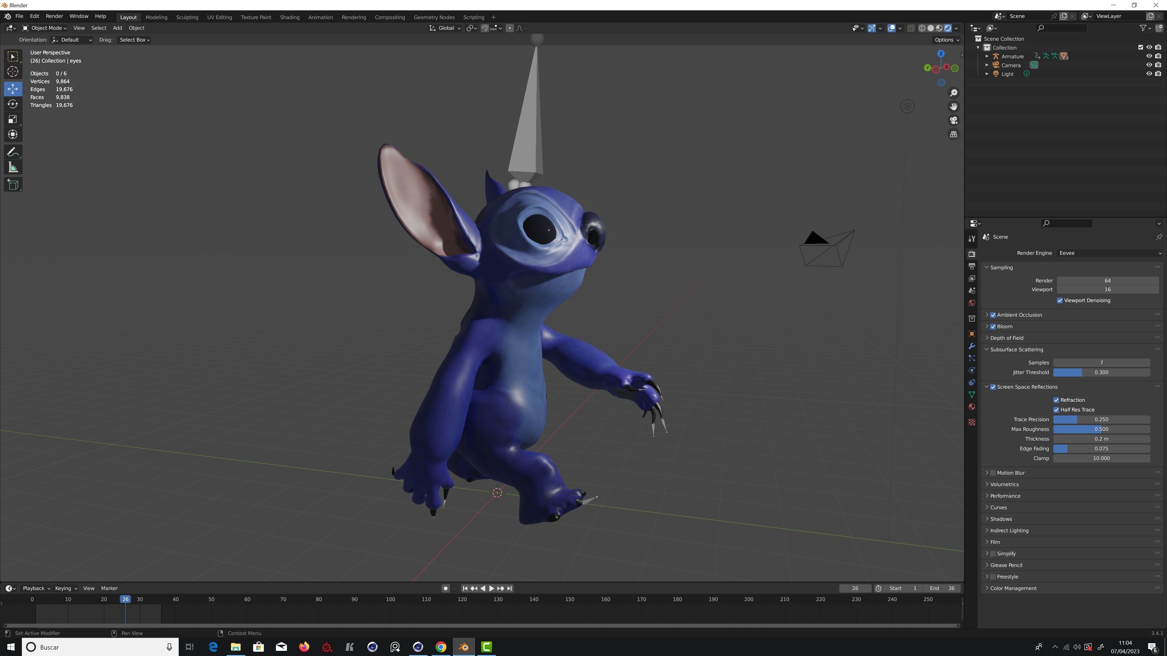 STICH 3D MODEL 3D model animated rigged | CGTrader