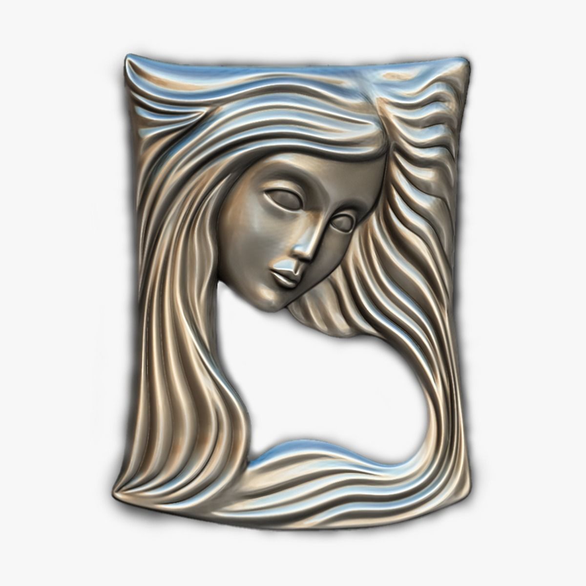 Calm Lady 3D model 3D printable | CGTrader