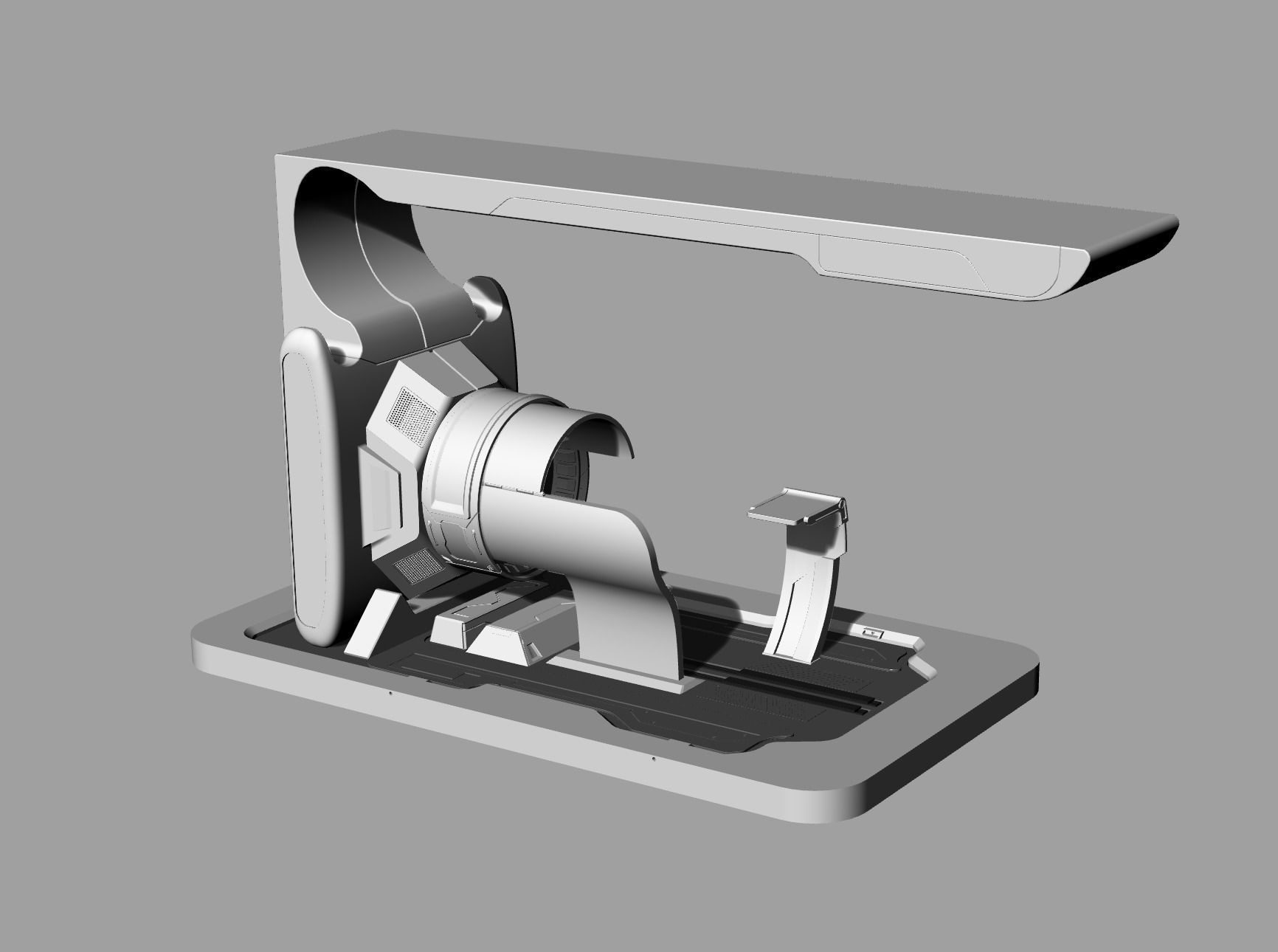 Science fiction lab console 3D model 3D printable | CGTrader