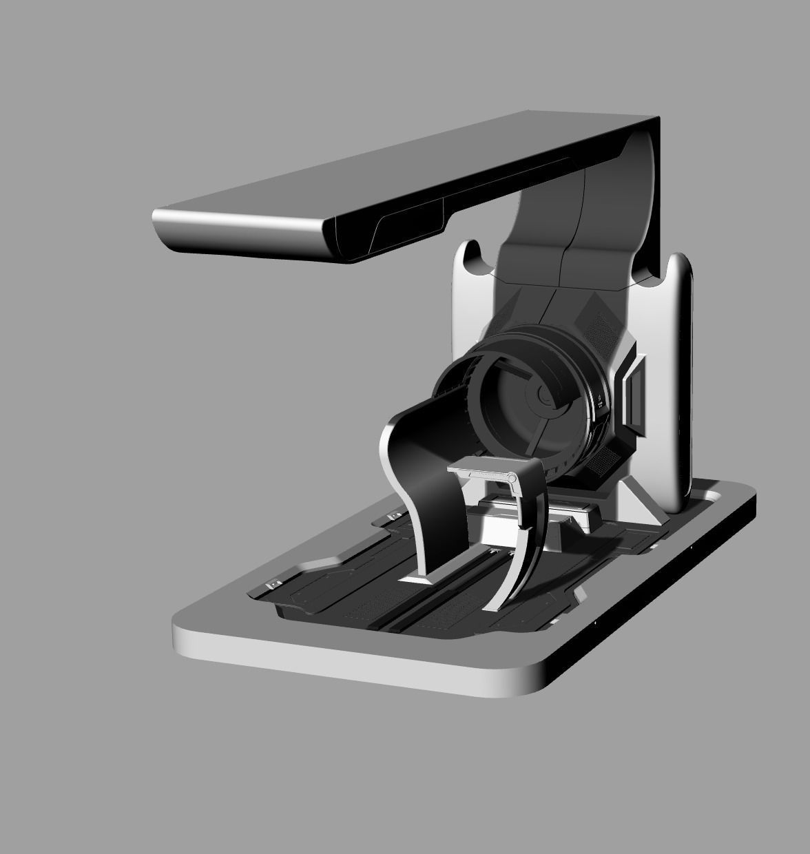 Science fiction lab console 3D model 3D printable | CGTrader