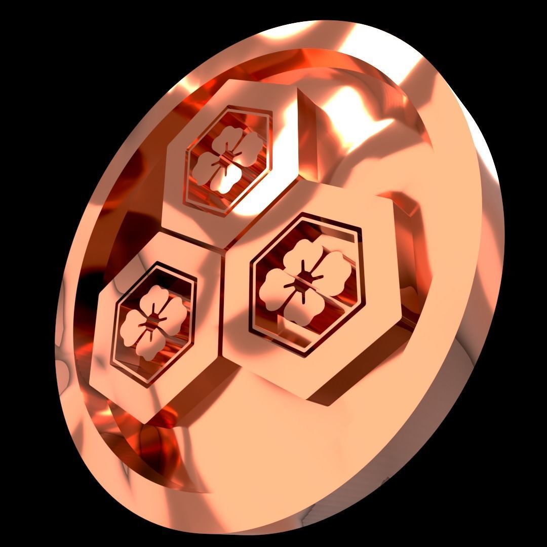 AZAI Kamon - Samurai Clan Crest 3D model | CGTrader