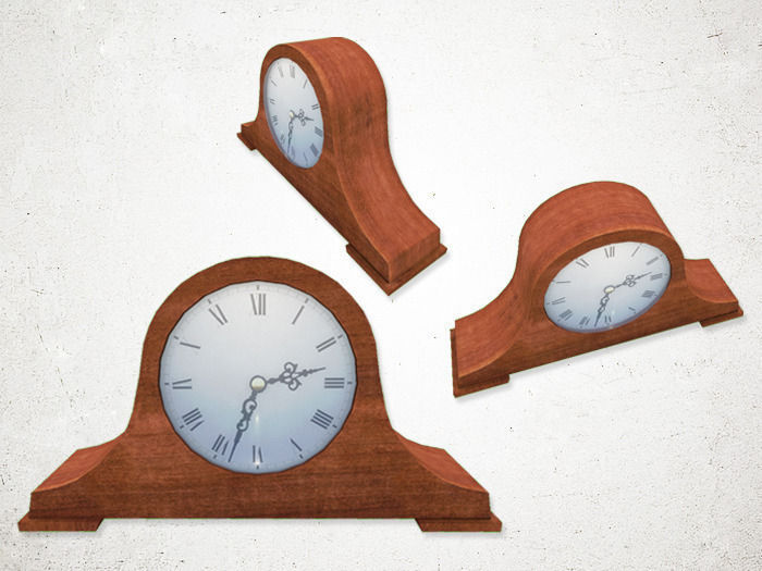 3D model Clockwise - three times time VR / AR / low-poly | CGTrader