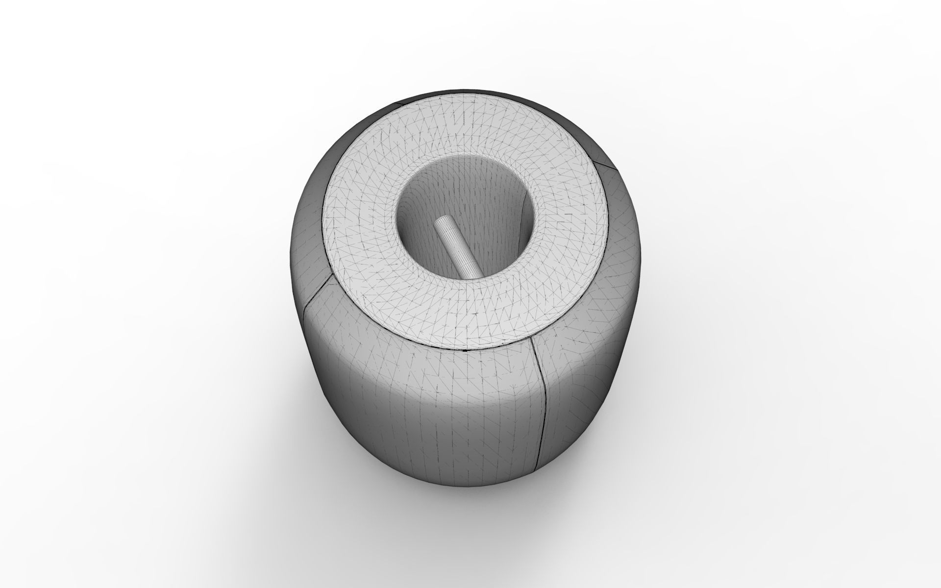 3D model Hole Pouf VR / AR / low-poly | CGTrader