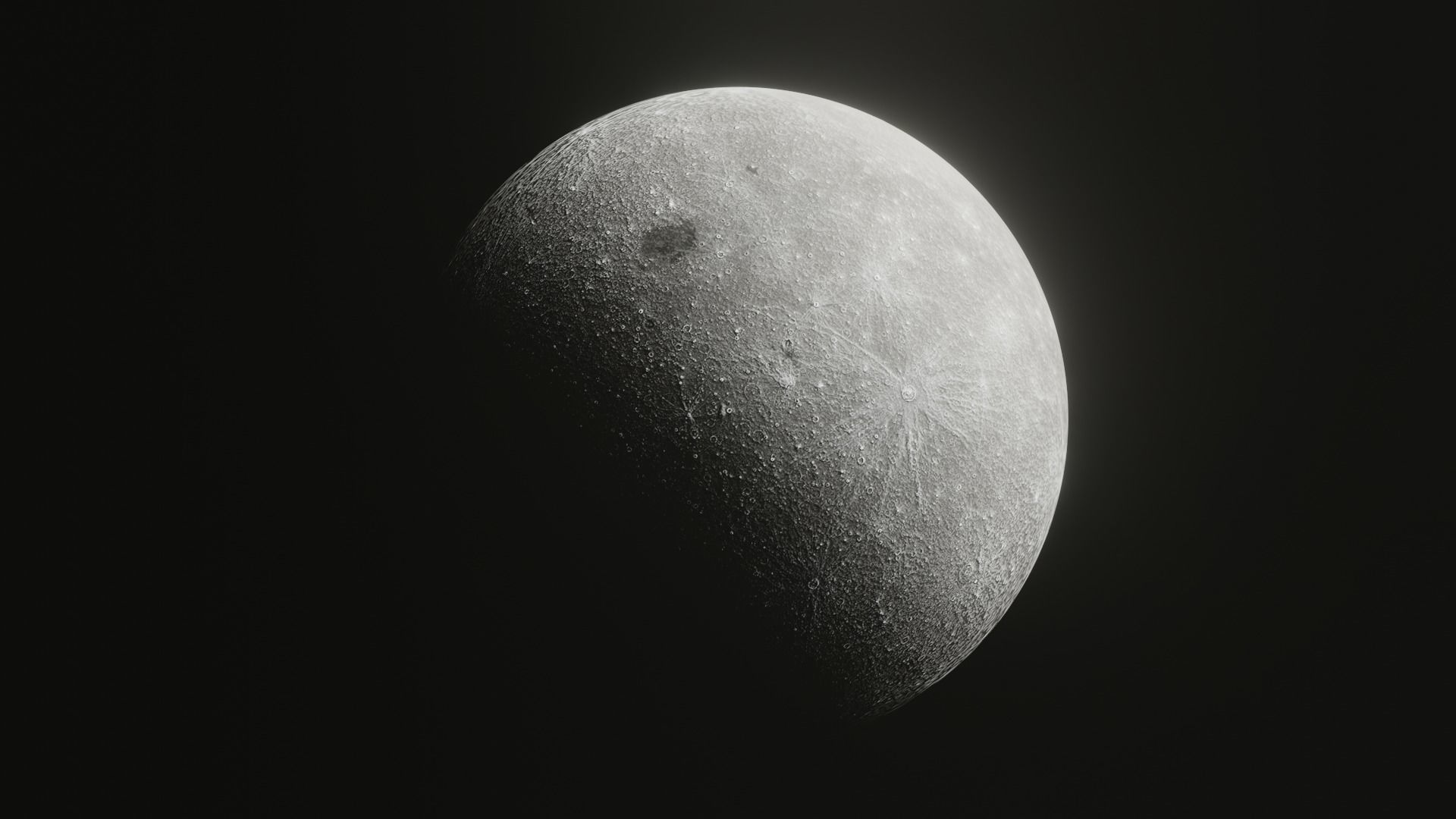 3D model Lunar Sphere A Realistic 3D Model of the Moon VR / AR / low ...