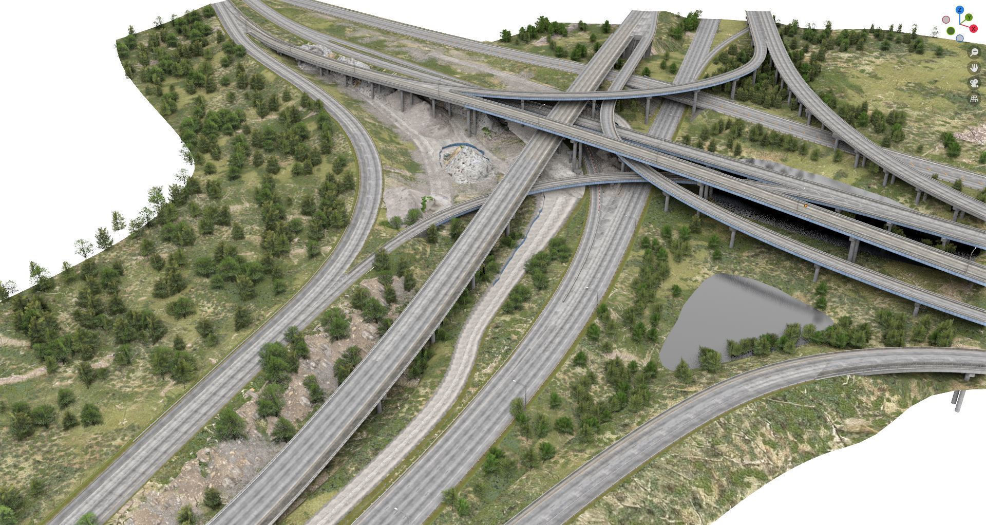 3D model I-95 Highway Interstate Miami Florida VR / AR / low-poly ...