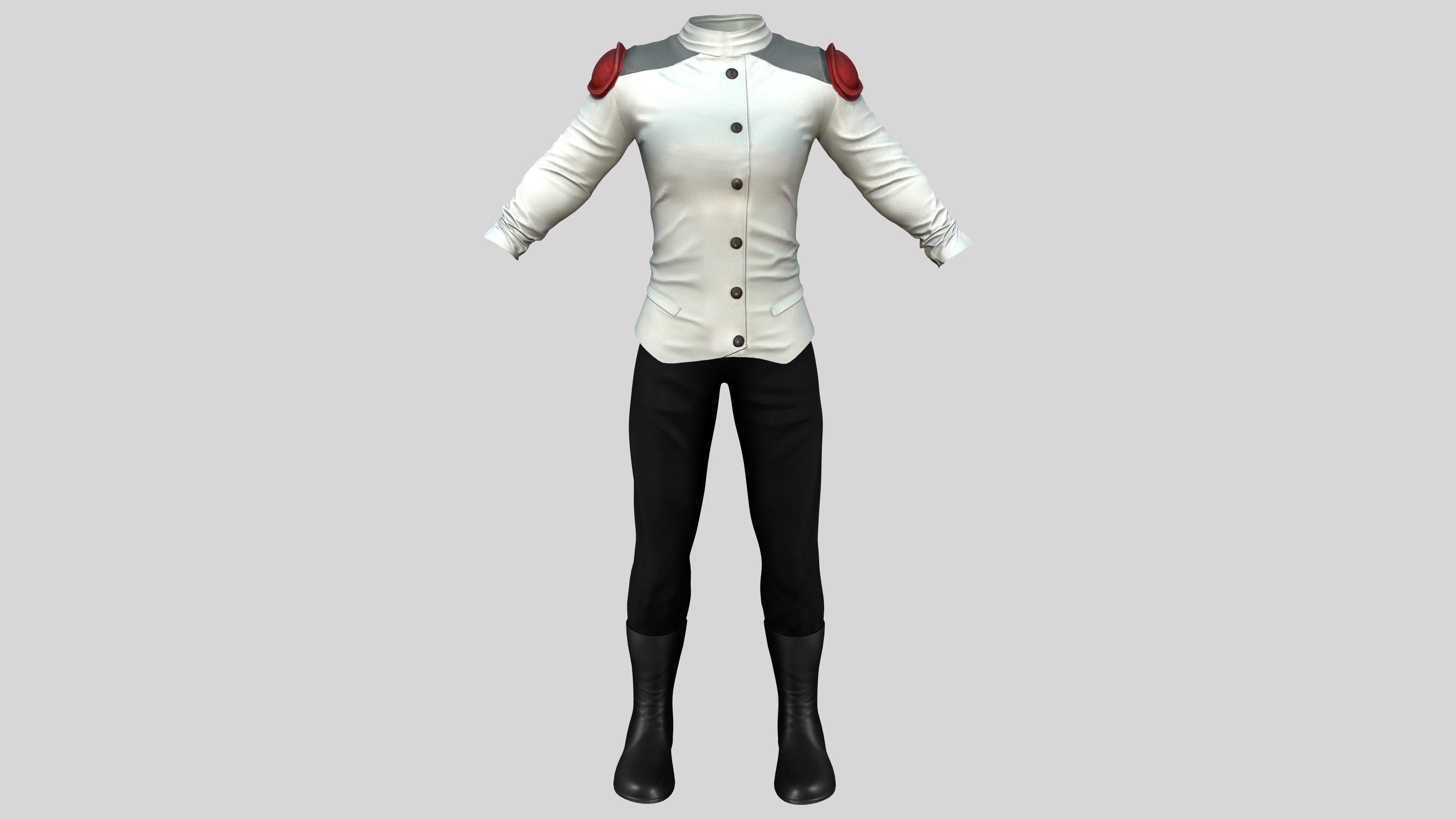 3D model Mens Space Agent Outfit VR / AR / low-poly | CGTrader