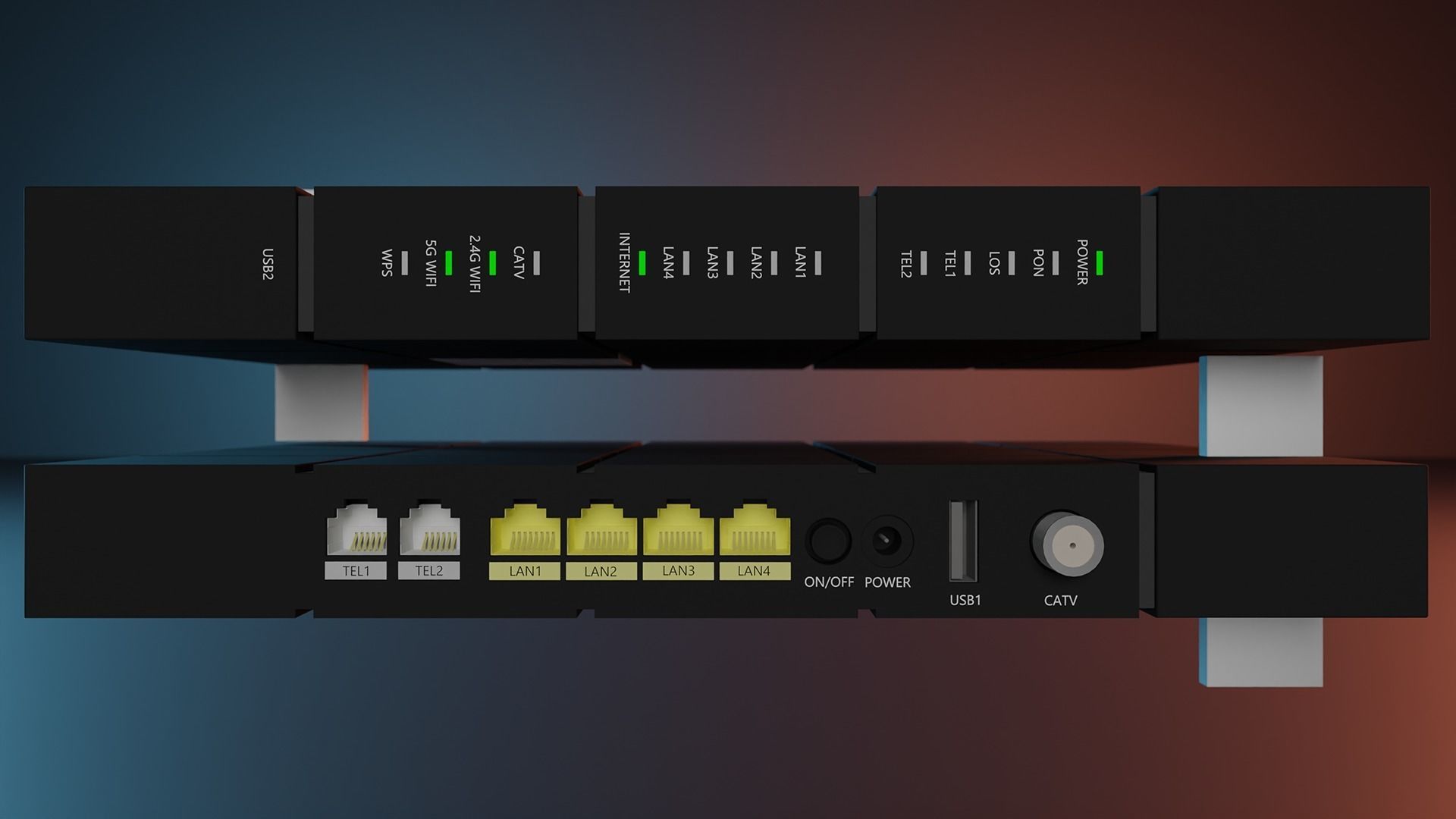 Vodafone Smart Router Huawei HG8247Q free VR / AR / low-poly 3D model ...