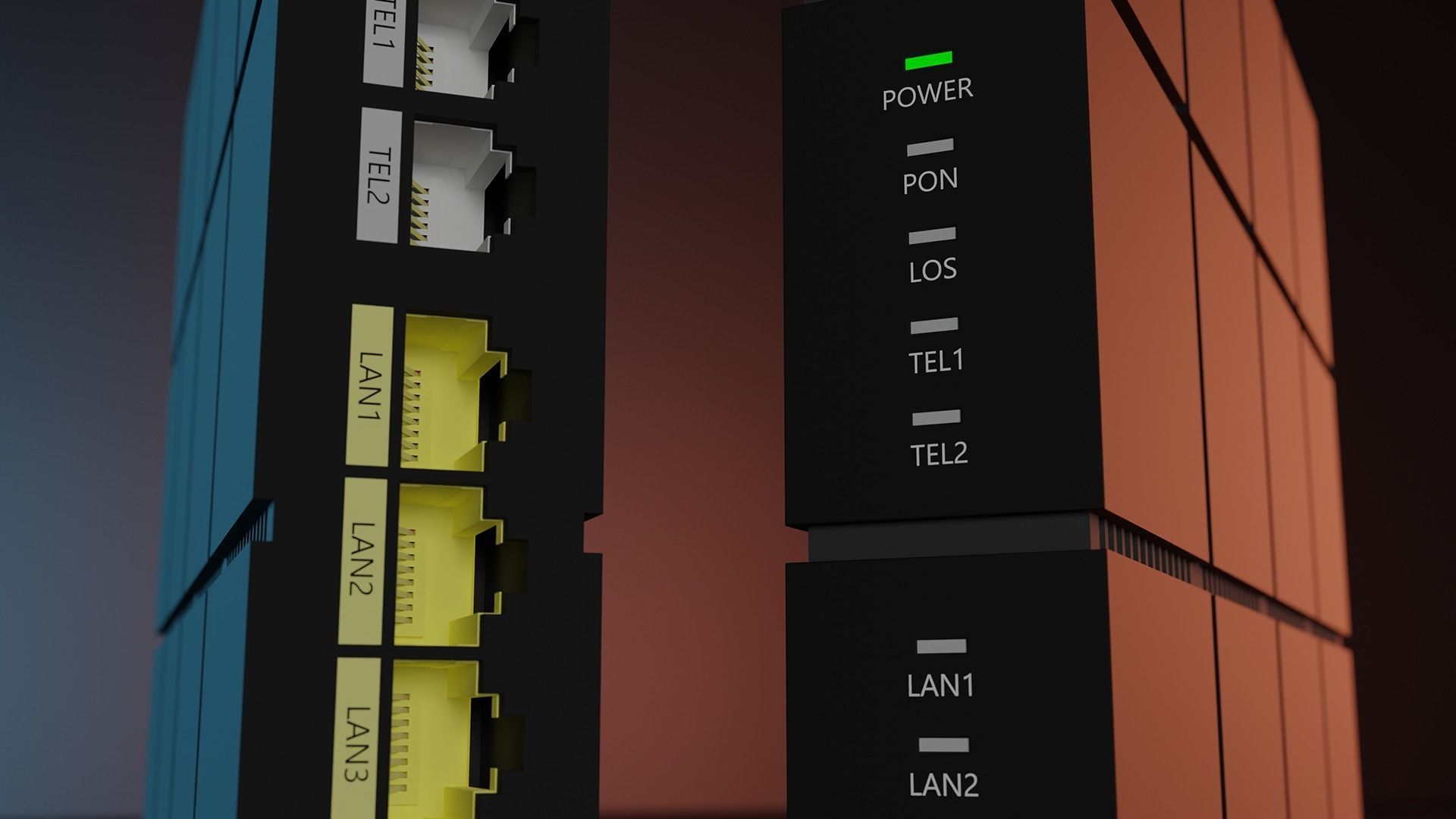 Vodafone Smart Router Huawei HG8247Q free VR / AR / low-poly 3D model ...