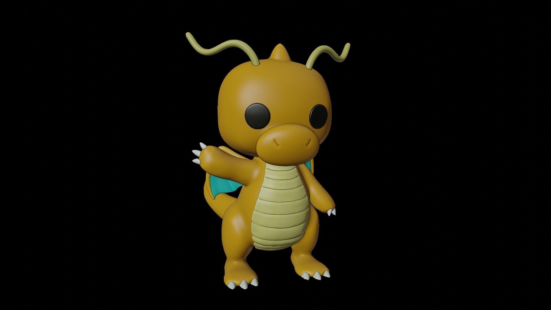 Dragonite Funko Pop Pokemon 3D model 3D printable | CGTrader