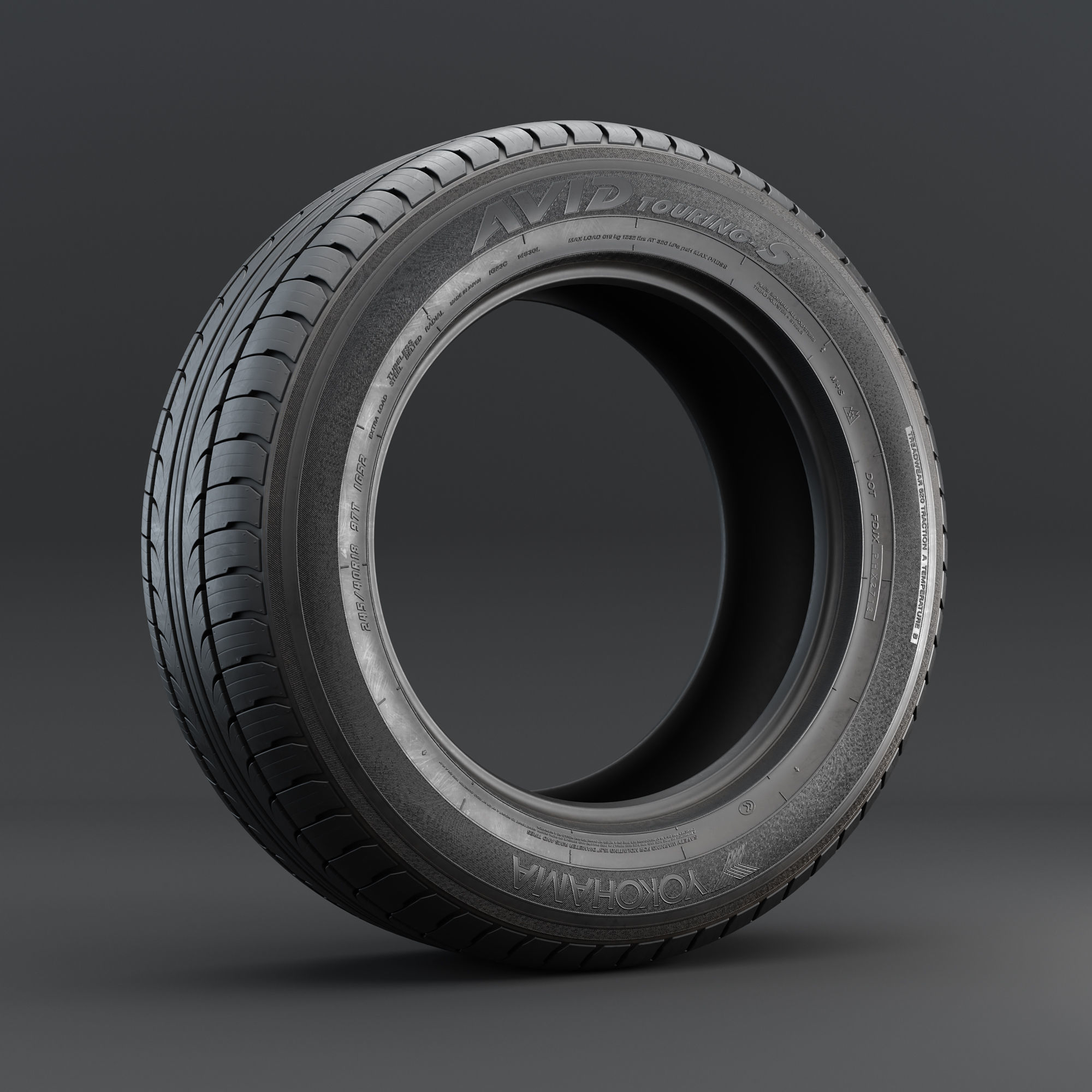 Yokohama AVID Touring S 3D model | CGTrader