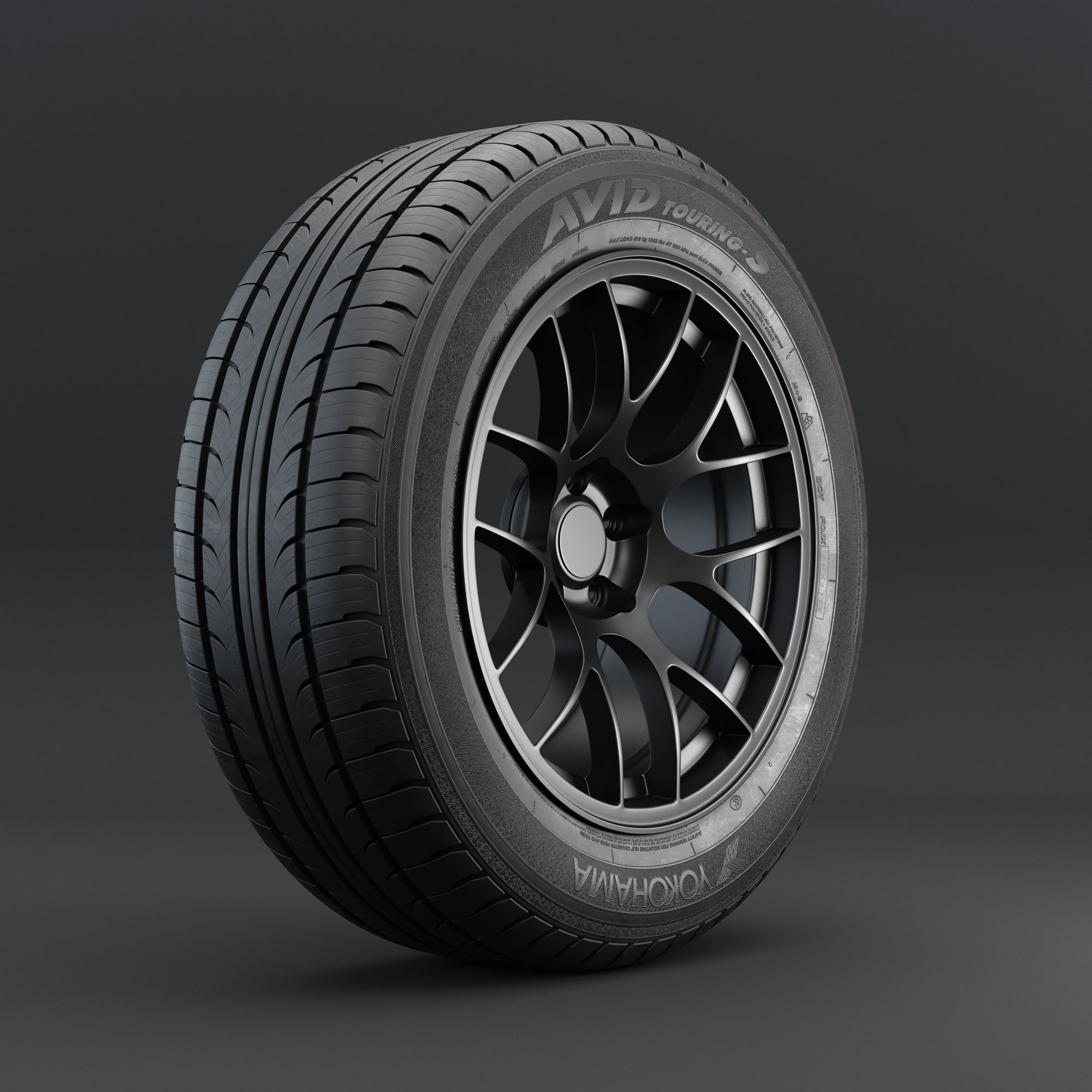 Yokohama AVID Touring S 3D model | CGTrader
