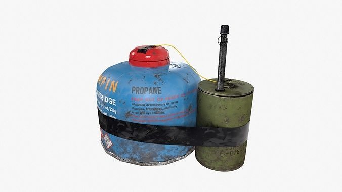 3D model Crafted Gas Bomb VR / AR / low-poly | CGTrader