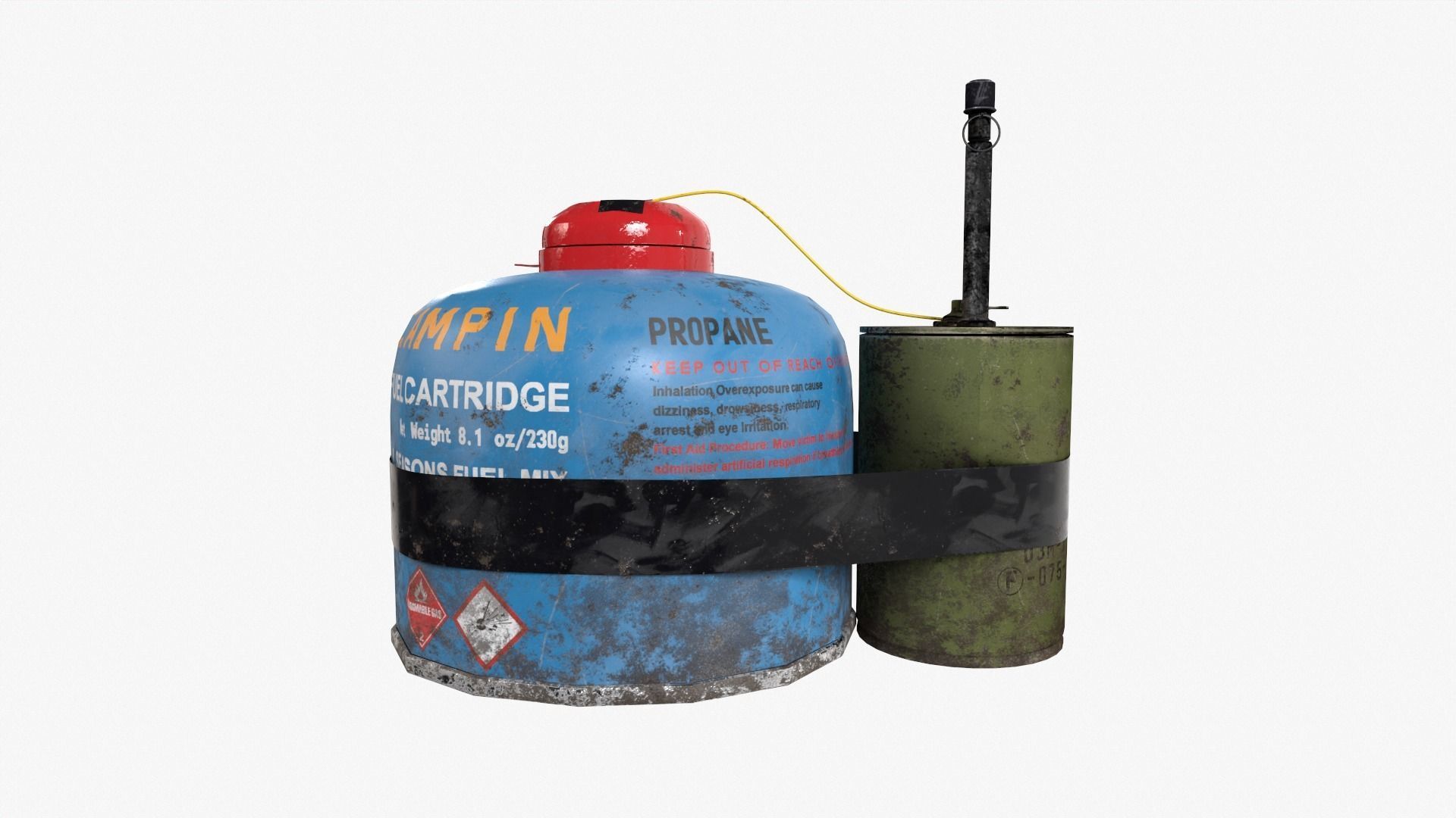 3D model Crafted Gas Bomb VR / AR / low-poly | CGTrader