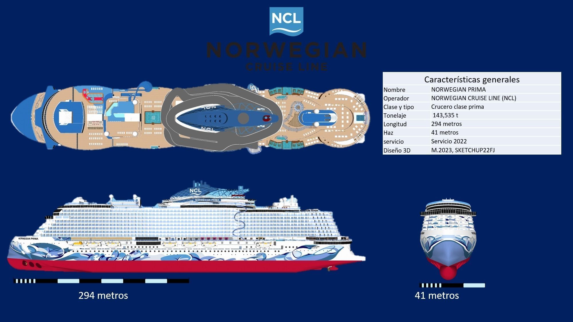 NORWEGIAN PRIMA 3D model rigged | CGTrader
